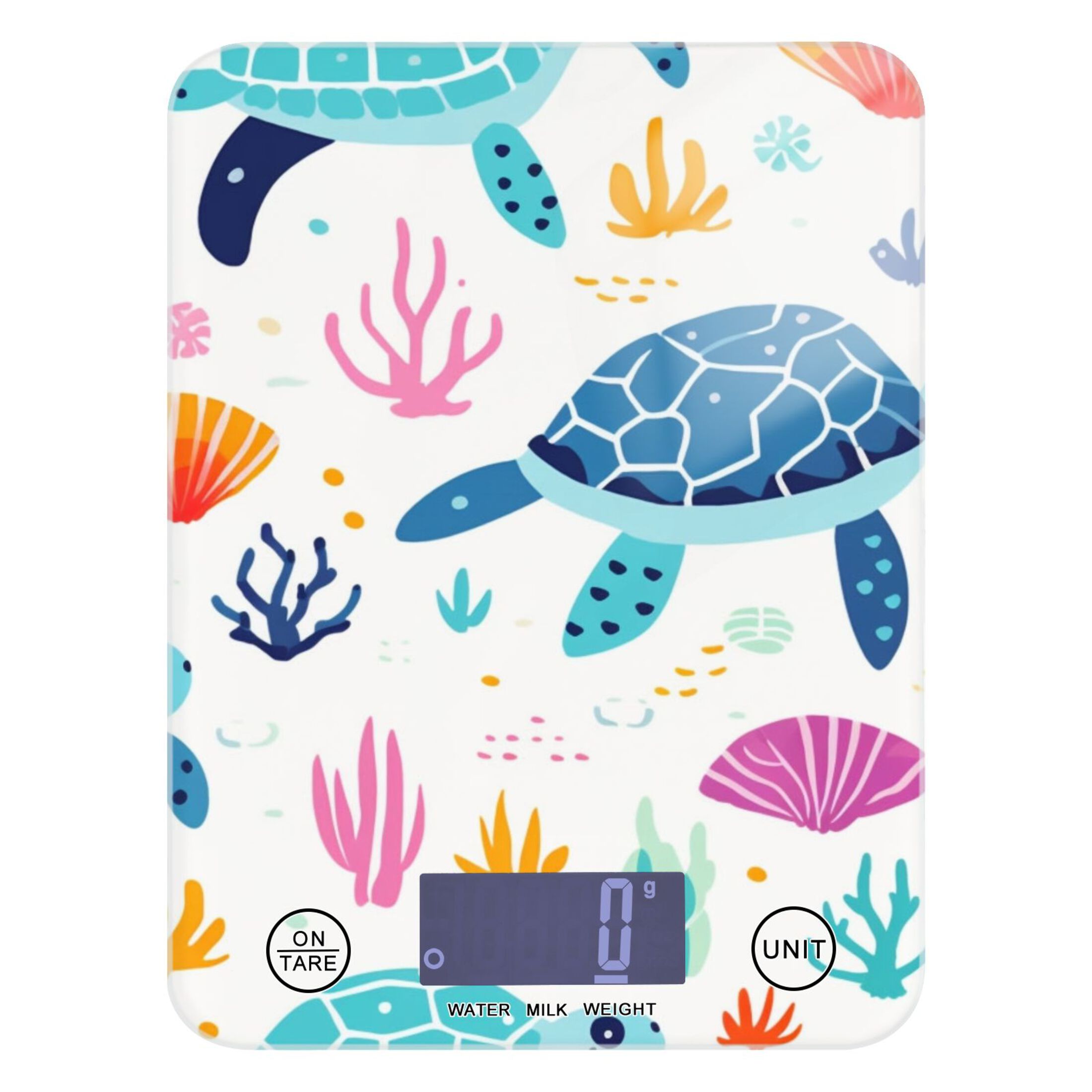 Cartoon Turtle Shells Seaweeds Food Scale Multifunction Digital Kitchen ...