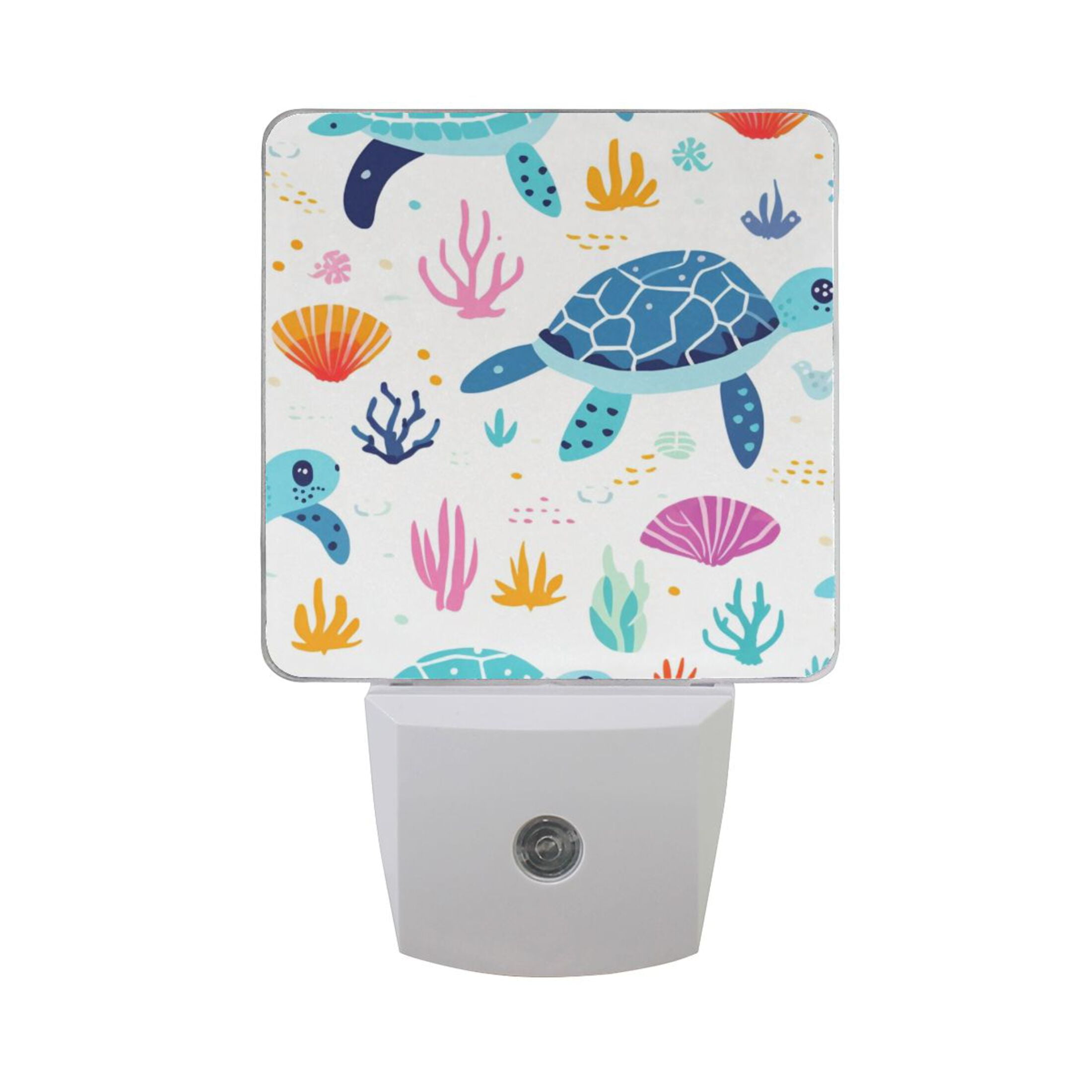 Cartoon Turtle Shells Seaweeds LED Night Light Dusk to Dawn Sensor 2 ...