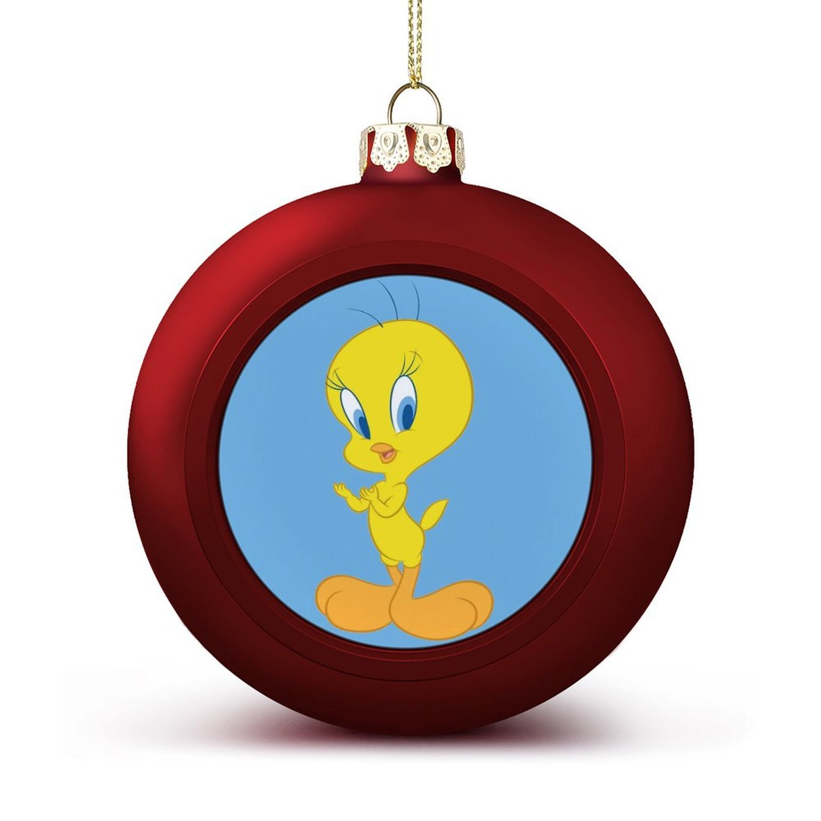 Cartoon Tweety Bird Christmas Balls Decoration Xmas Gift Sparkling ...