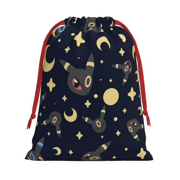 Cartoon Umbreon Gift Bags,Christmas Gift Bags,Drawstring Christmas Bags ...