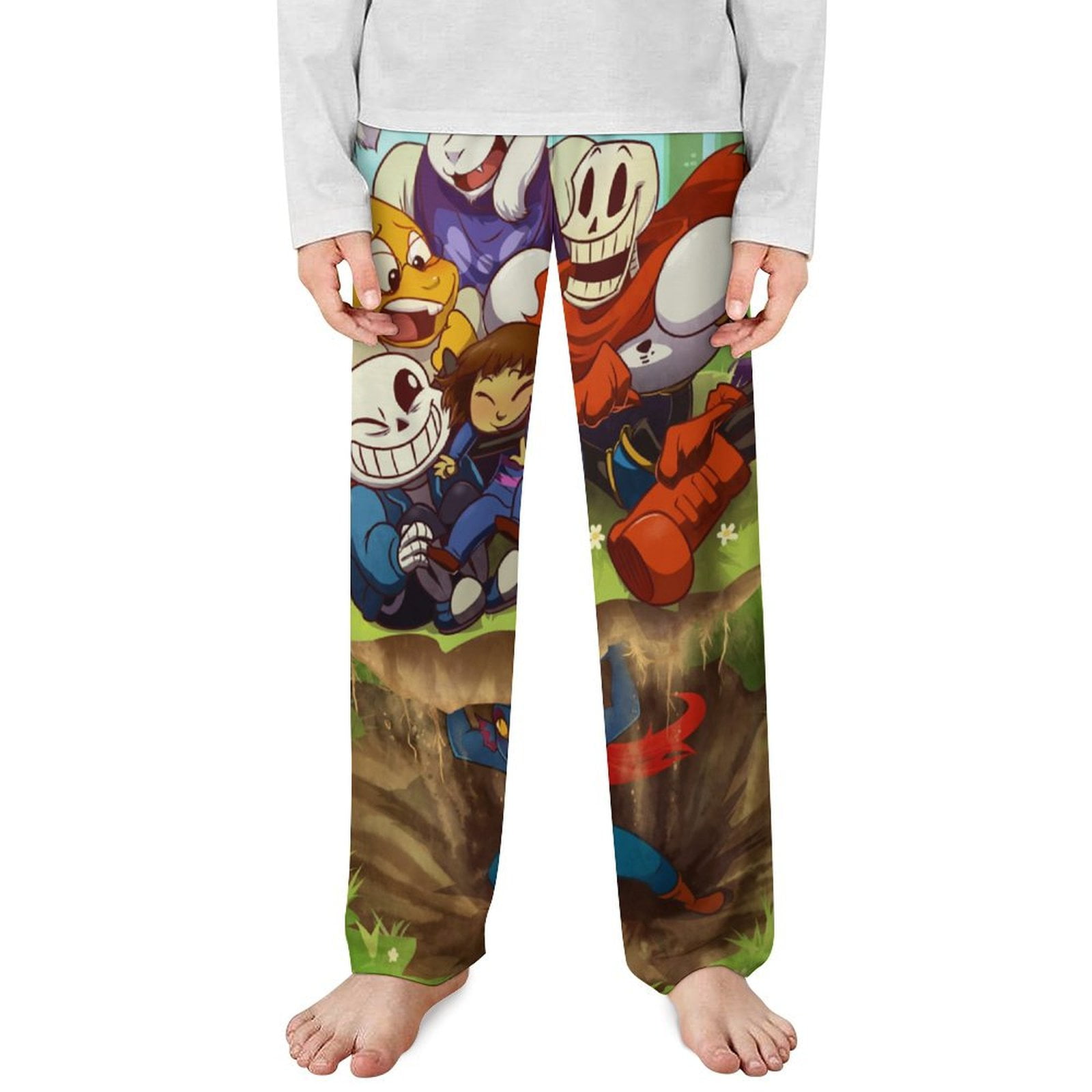 Cartoon Undertale Game Children's Pajamas Cozy Lounge Straight Leg ...