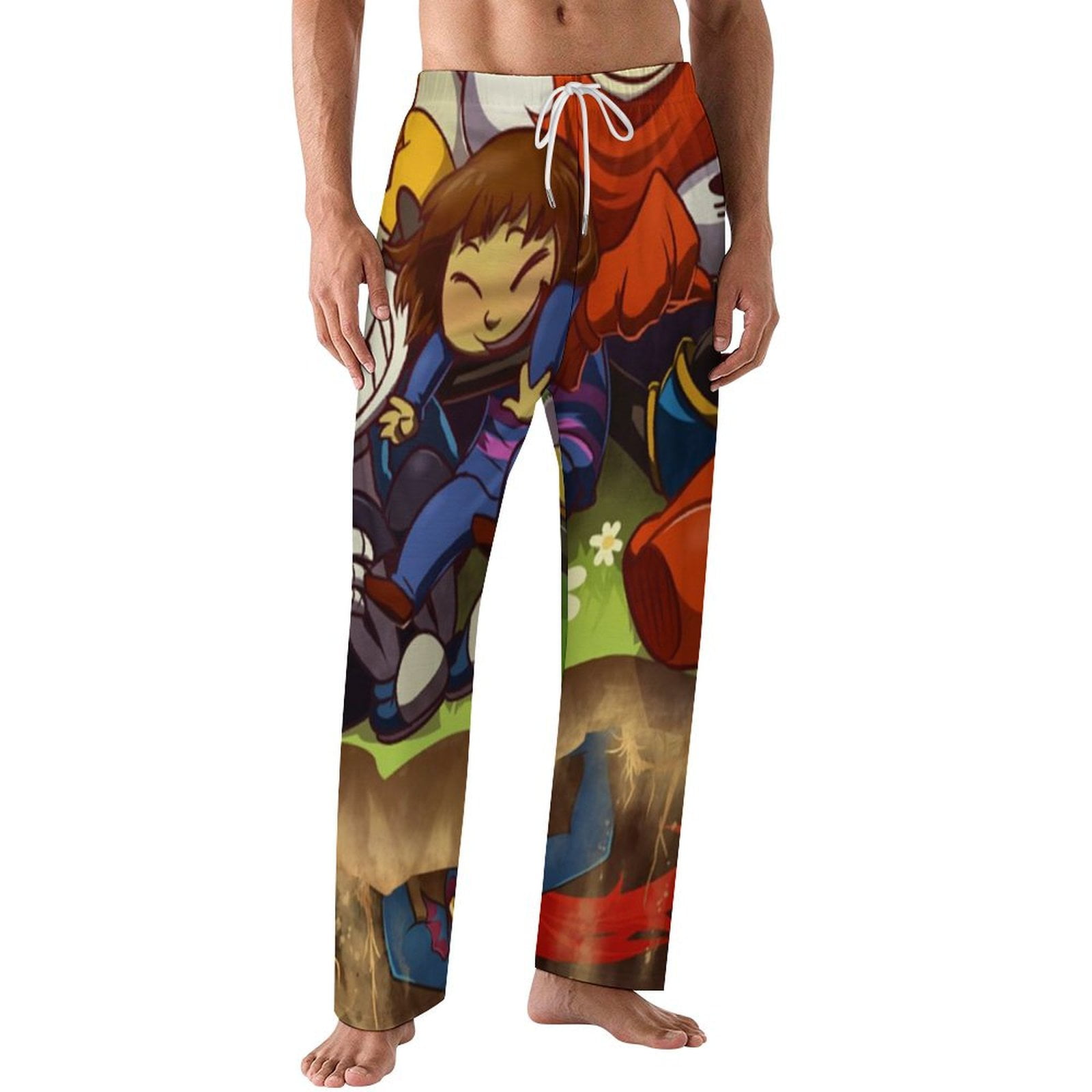 Cartoon Undertale Game Mens Pajama Pants Cozy Soft Lounge Sleep Pajamas ...