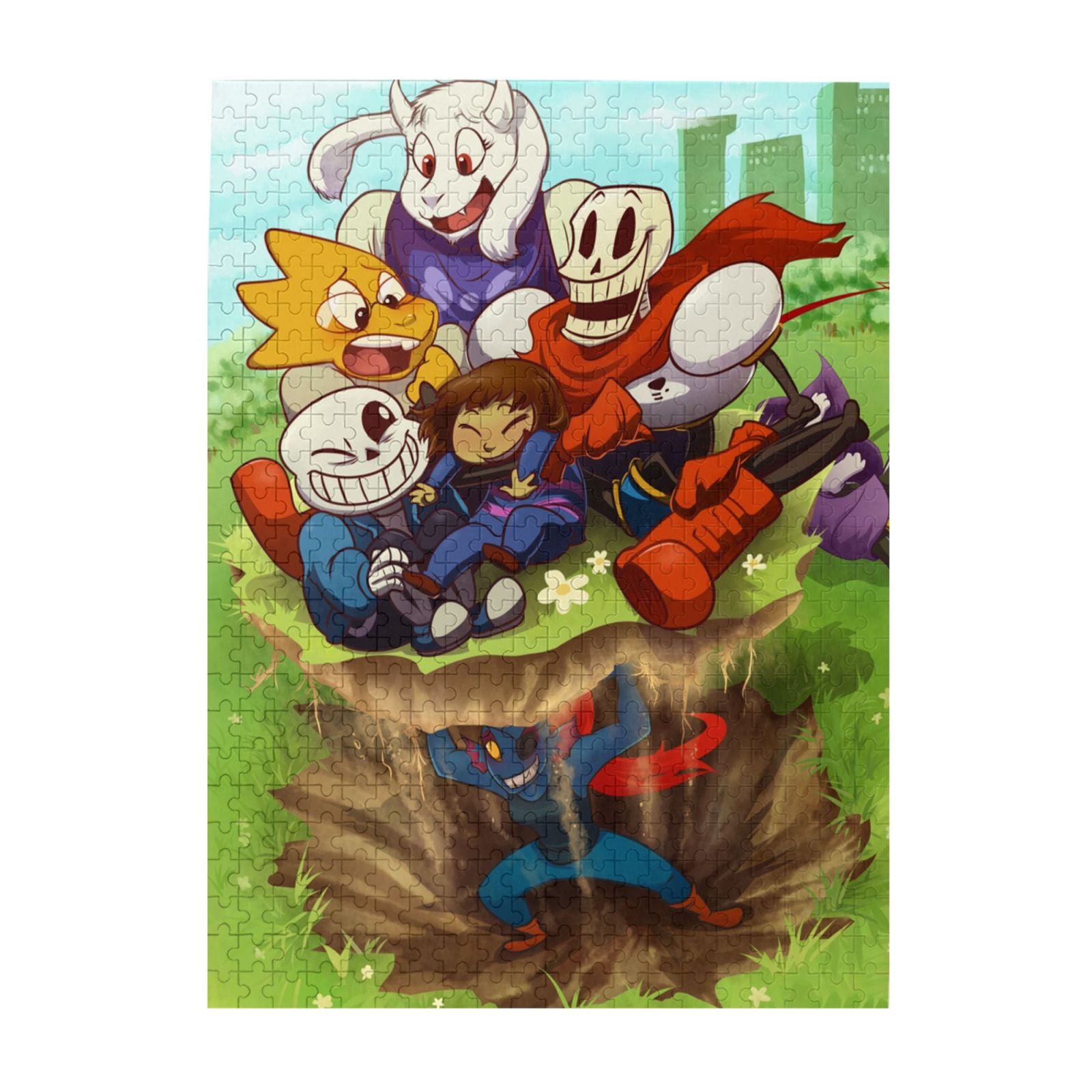 Cartoon Undertale Game Wooden Jigsaw Puzzles Accessories Intellectual ...