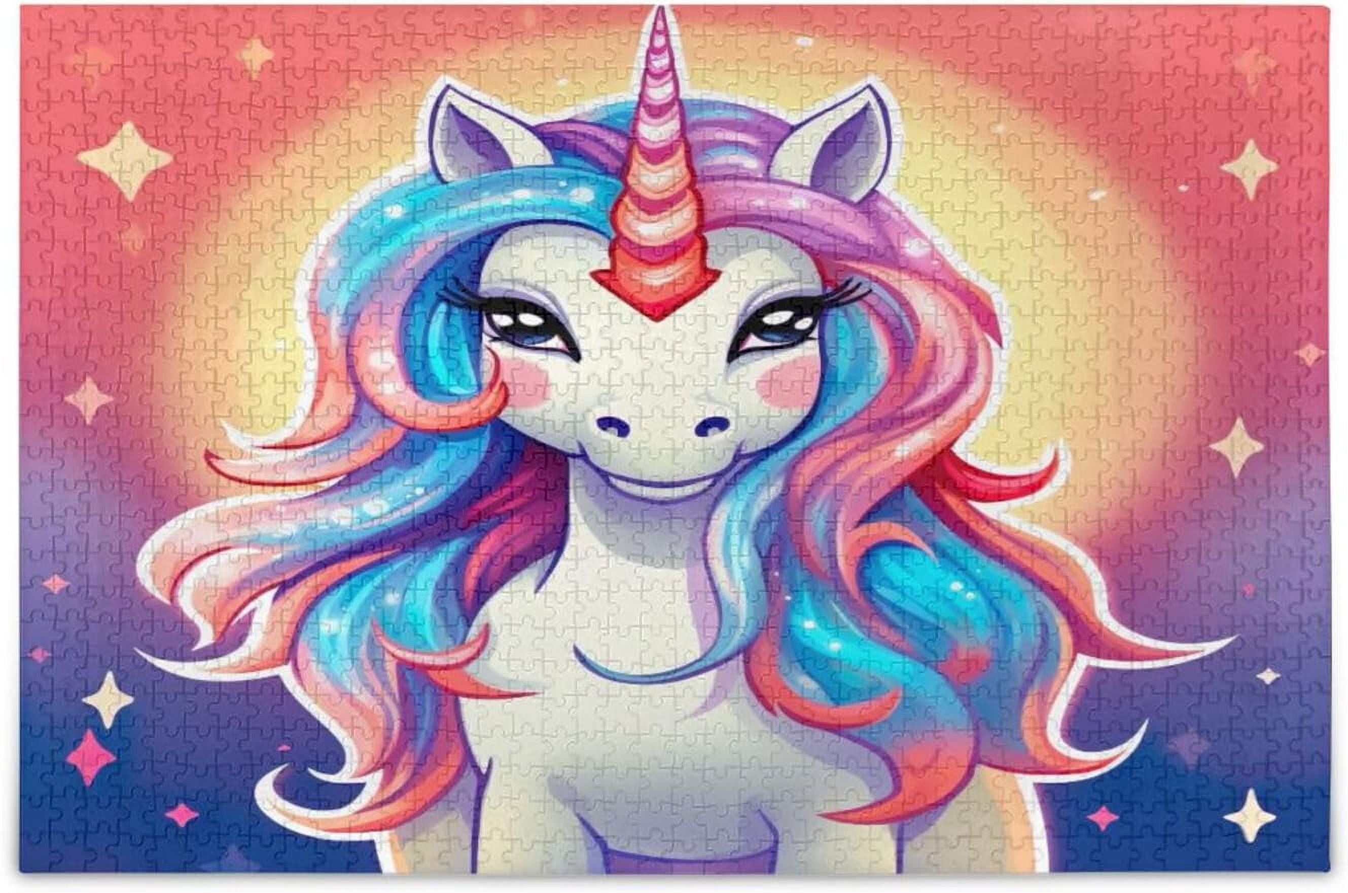Cartoon Unicorn Jigsaw Puzzles for Adults , Puzzles 1000 Pieces for ...