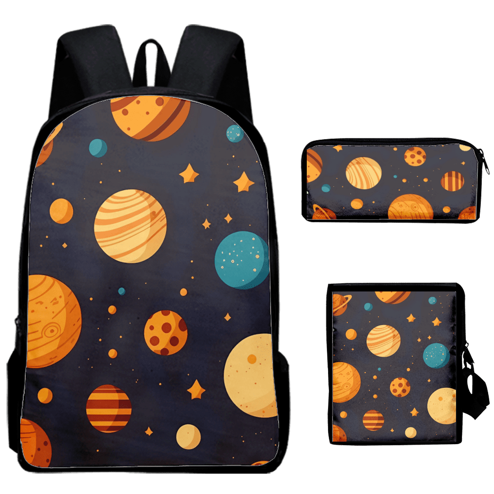 Cartoon Universe Space Backpacks Attractive Rucksack for Casual Travel ...