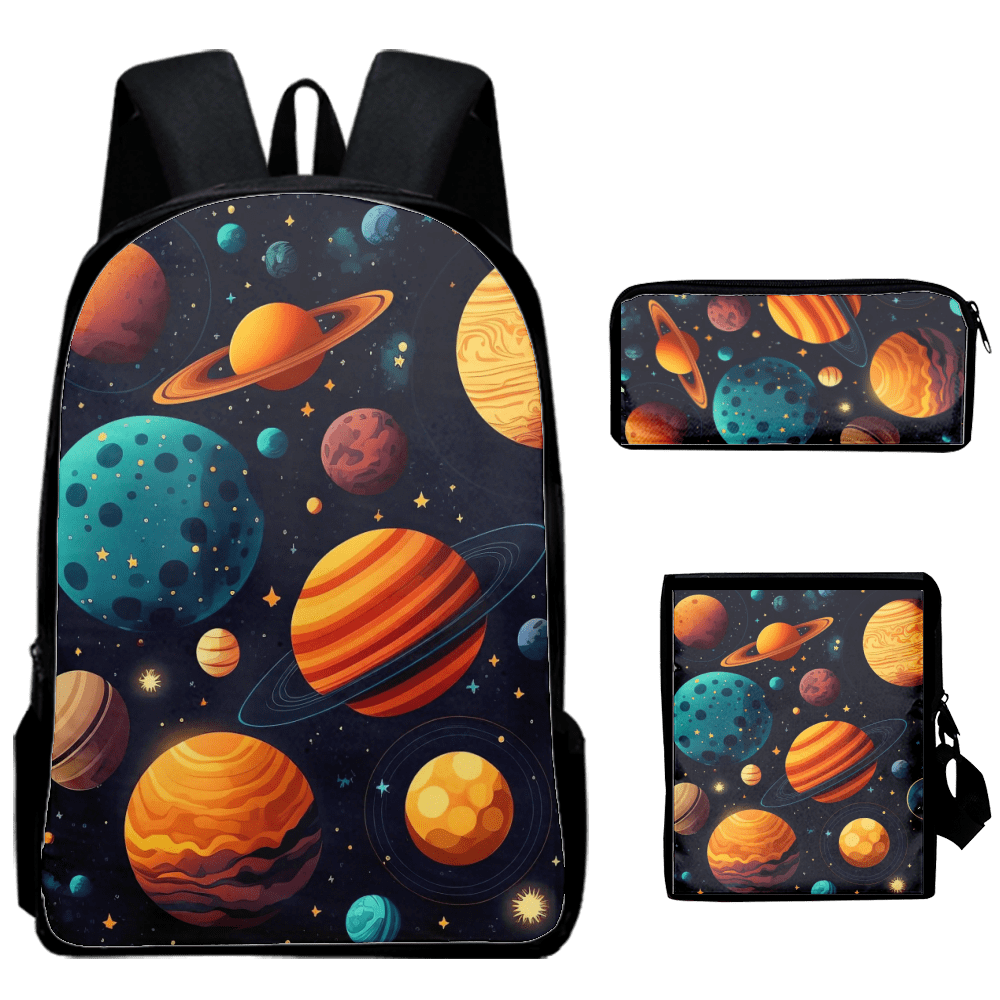 Cartoon Universe Space Backpacks Lightweight Backpack for Middle ...