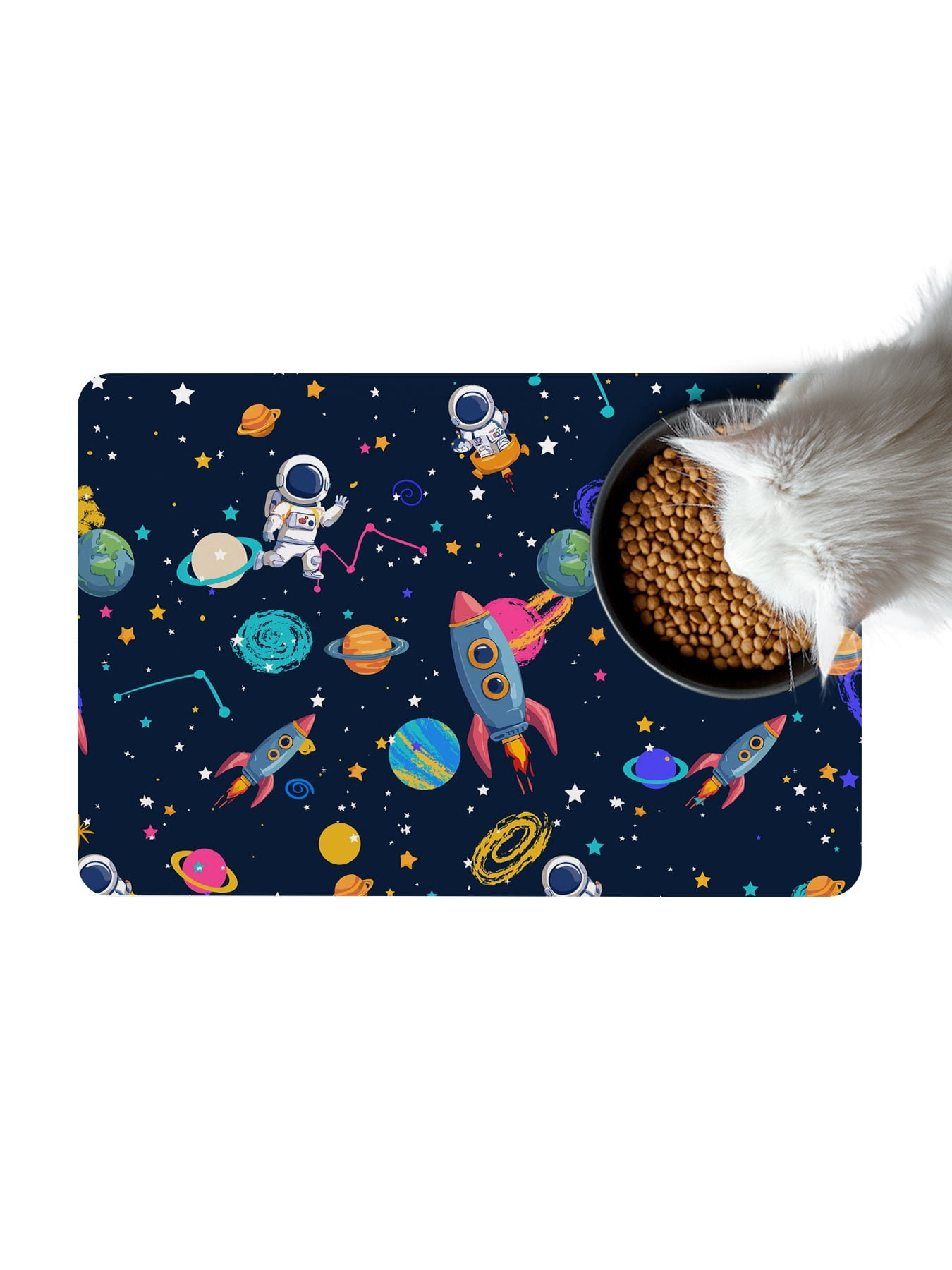 Cartoon Universe Space Doormat Non Slip Diatomaceous Earth Door Mat ...