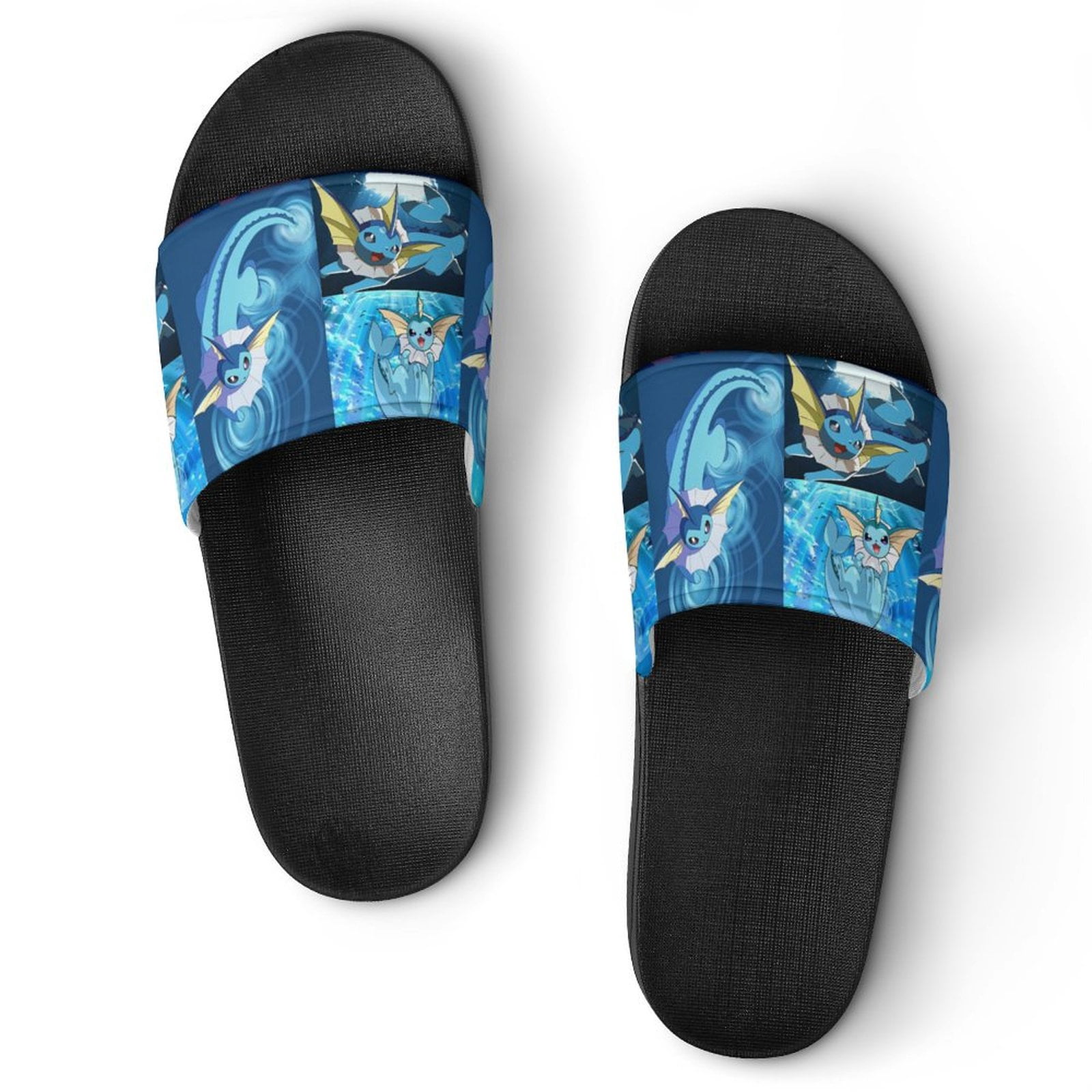 Cartoon Vaporeon Beach Sandals for Men and Women,Summer Novelty Open ...