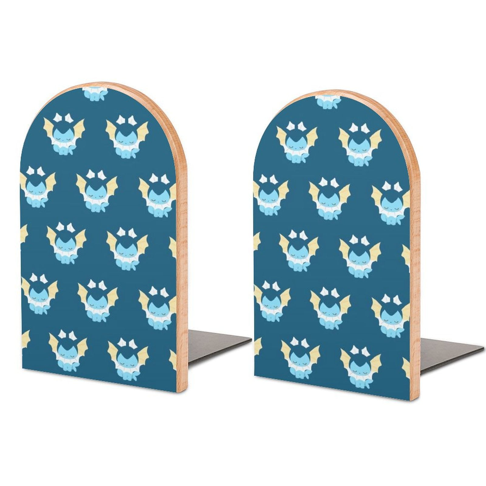 Cartoon Vaporeon Book Ends,Wood Bookend,Bookend for Shelves,Home ...