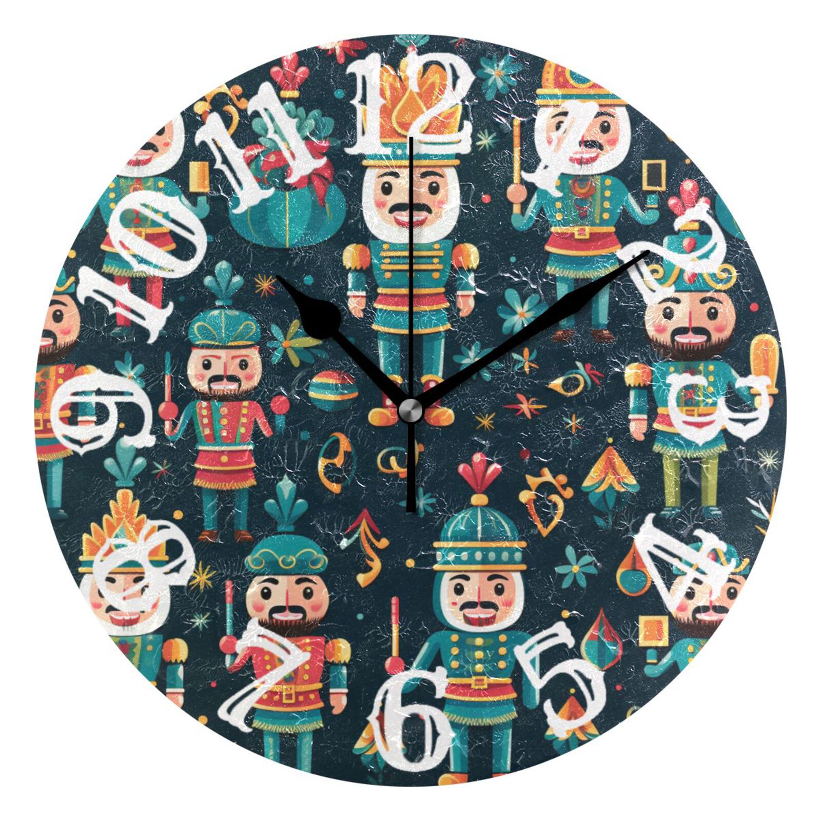 Cartoon Villain Wall Clock 10 inch Non-Ticking Easy to Read Decorative ...