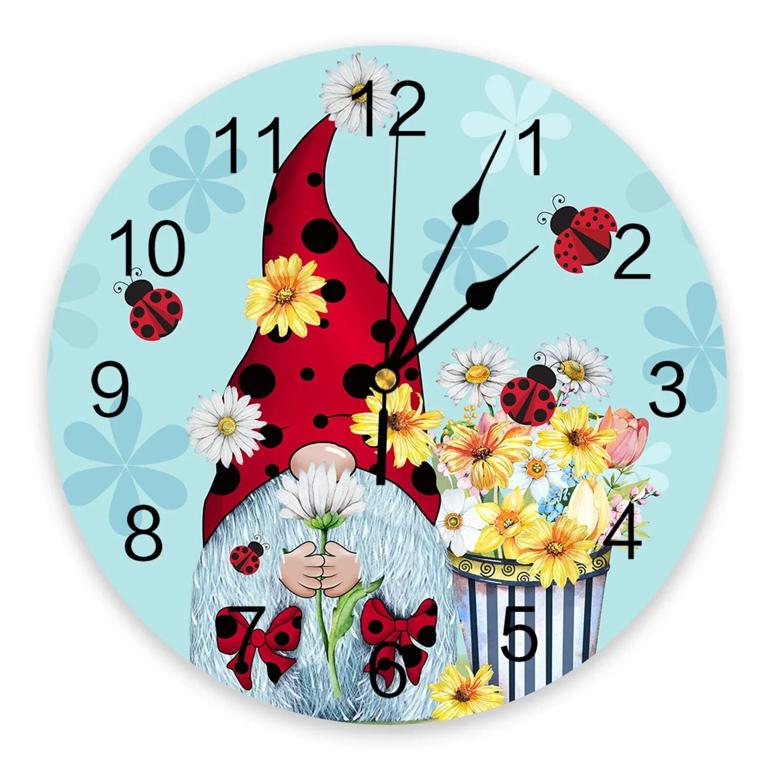 Cartoon Wall Clocks Brief Design Silent Home Cafe Office Decor Clocks ...