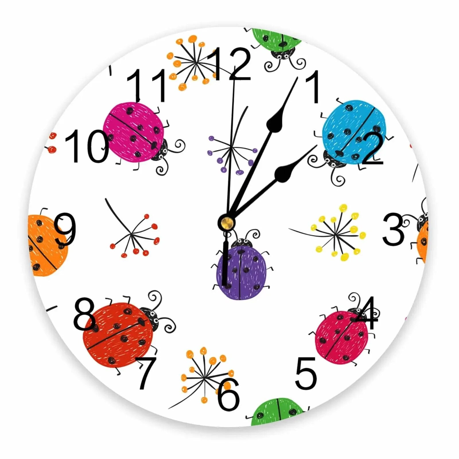 Cartoon Wall Clocks Brief Design Silent Home Cafe Office Wall Decor ...