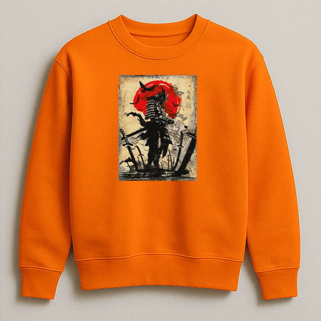 Cartoon Warrior Pattern Fun Vintage Costume Inspired Graphic Print Cozy ...