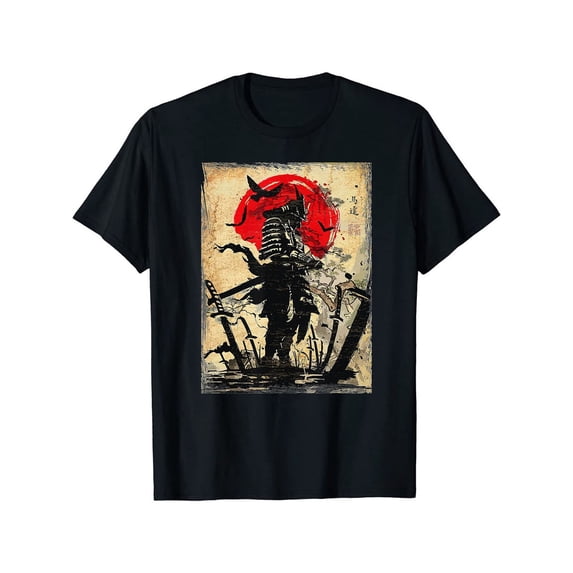 Cartoon Warrior Pattern T-shirt - Walmart.com