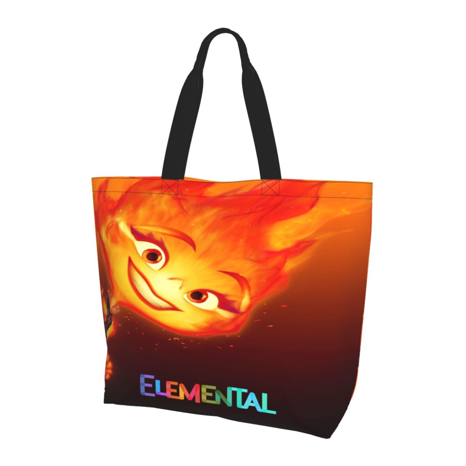 Cartoon Water Fire Elementa Totes Bag Shopping Shoulder Bags for Women ...