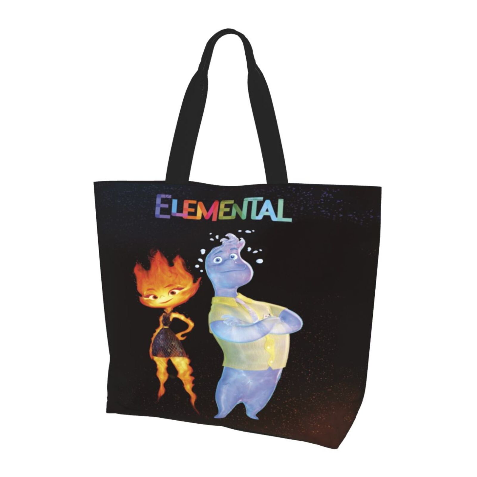 Cartoon Water Fire Elementa Totes Bag Shopping Shoulder Bags for Women ...