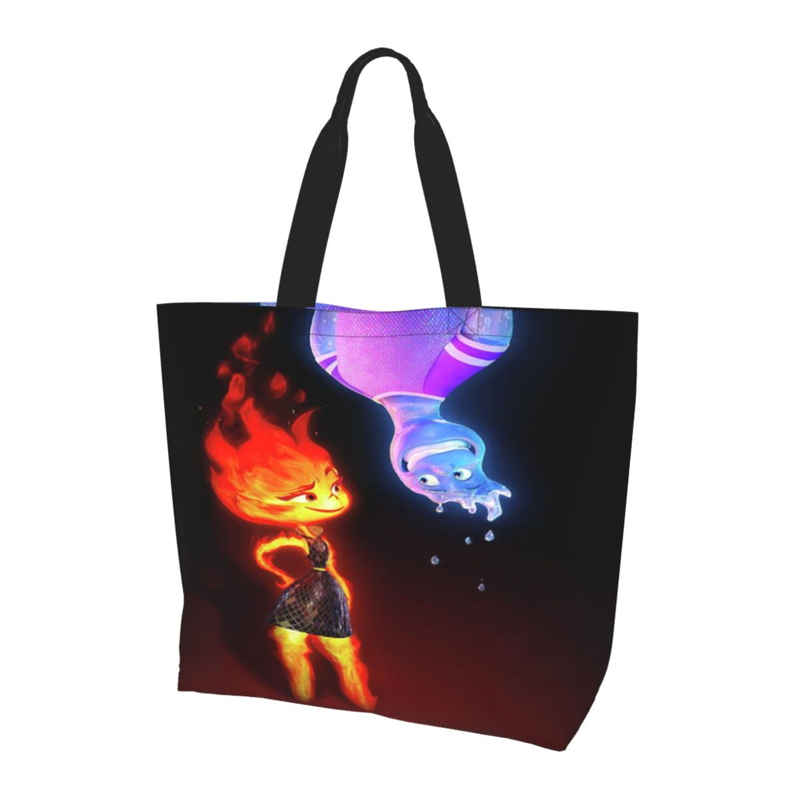Cartoon Water Fire Elementa Totes Bag Shopping Shoulder Bags For Women ...