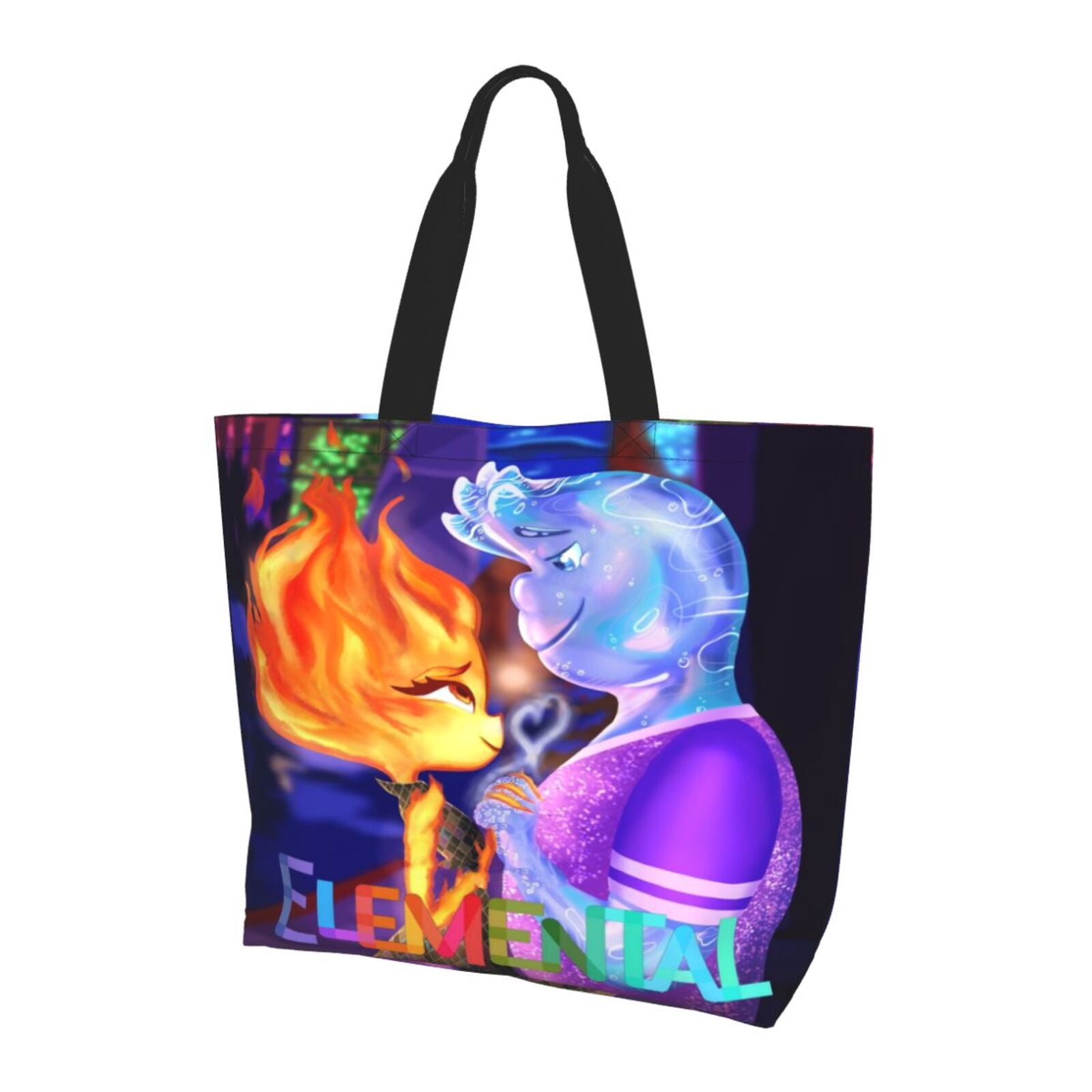 Cartoon Water Fire Element-a (10) Totes Bag Shopping Shoulder Bags for ...