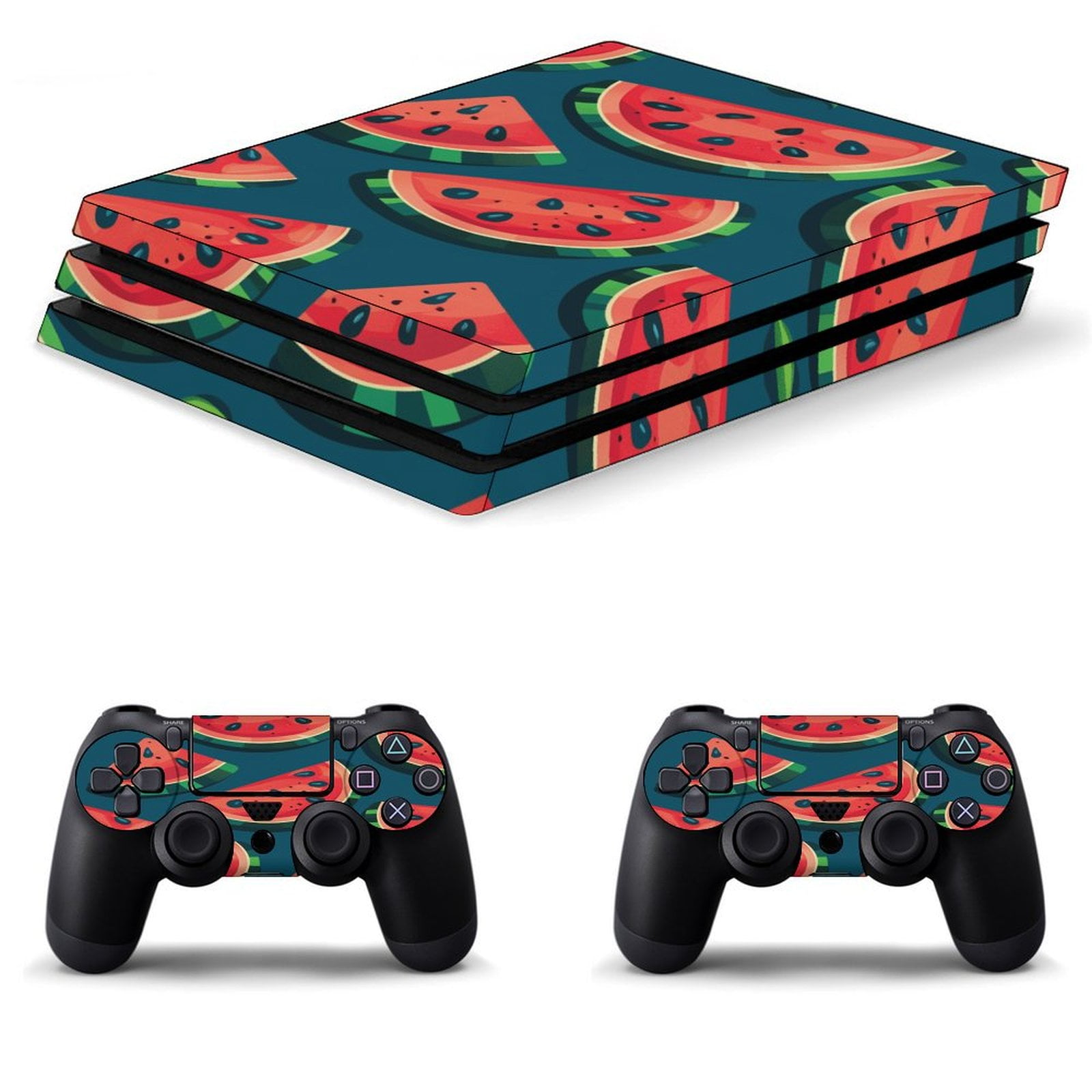 Cartoon Watermelon Pattern PS4/PS4 Pro/PS4 Slim Skin Sticker For ...