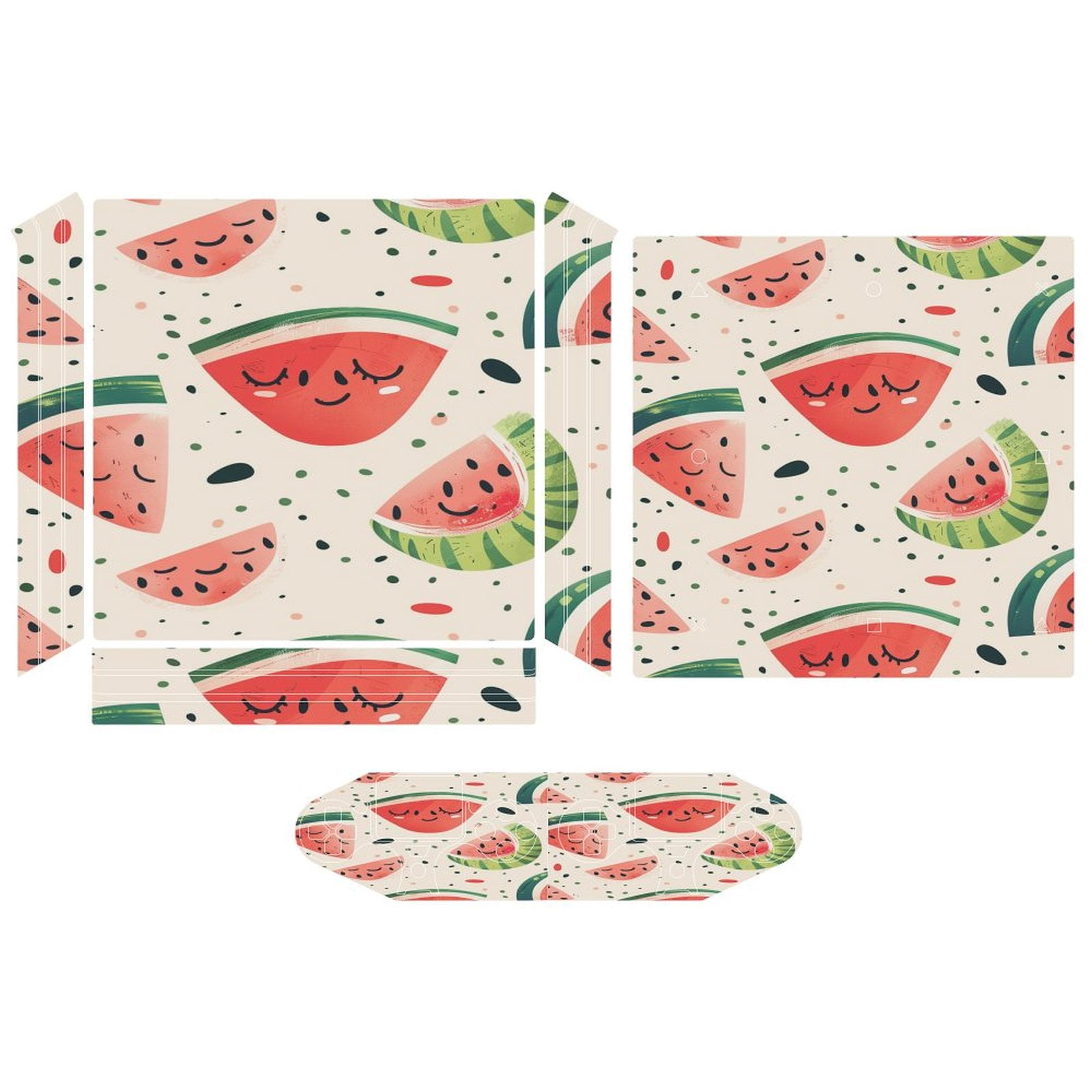 Cartoon Watermelon Pattern PS4/PS4 Pro/PS4 Slim Skin Sticker For ...