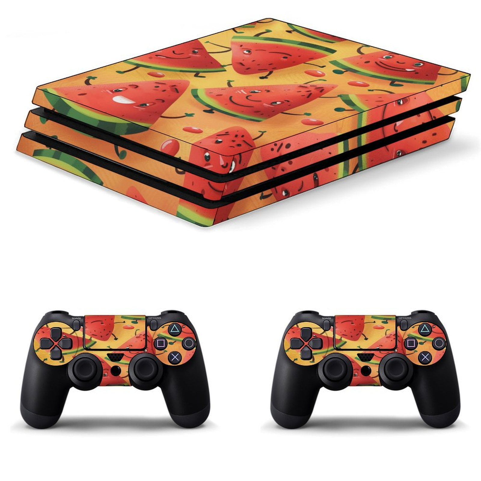 Cartoon Watermelon Pattern PS4/PS4 Pro/PS4 Slim Skin Sticker For ...