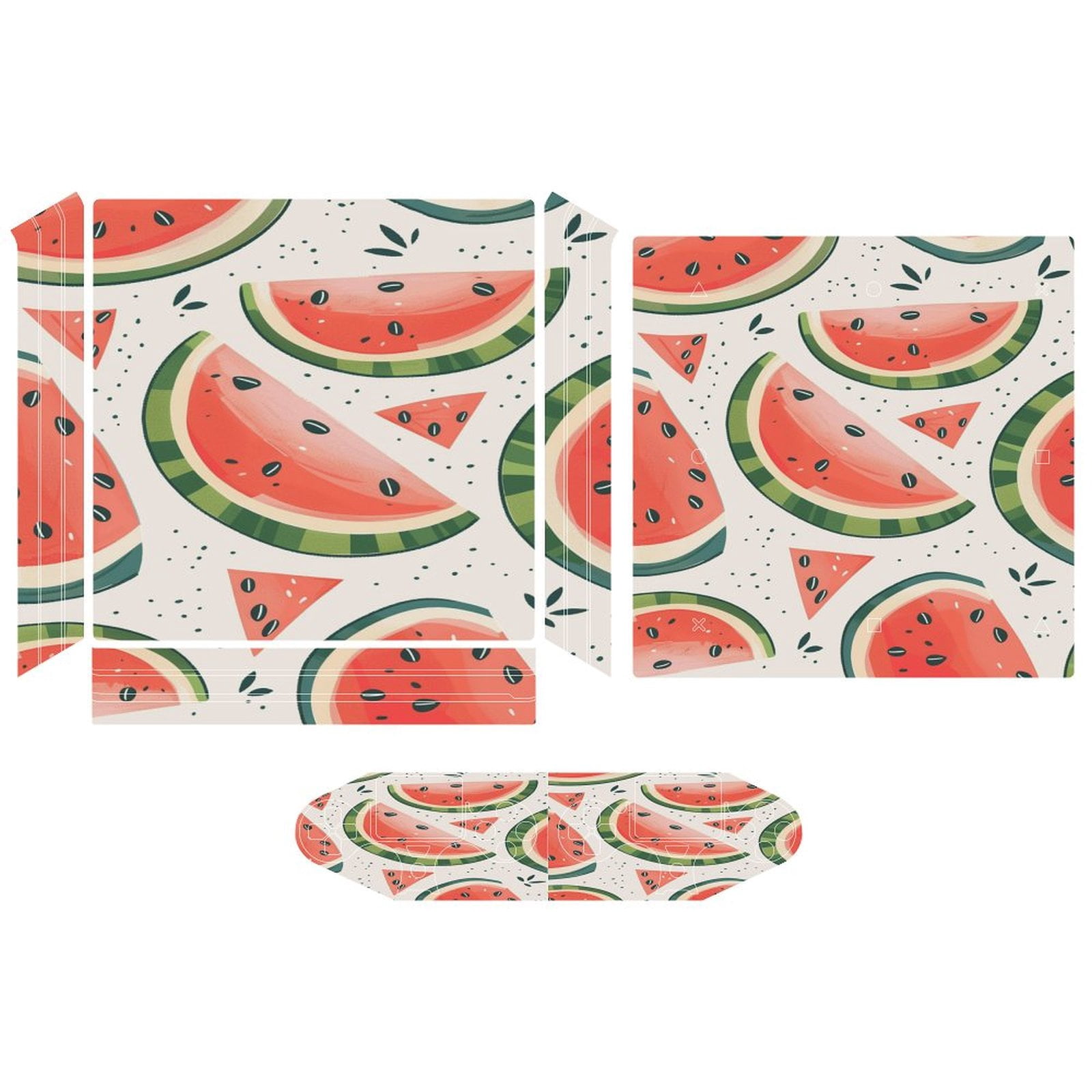 Cartoon Watermelon Pattern PS4/PS4 Pro/PS4 Slim Skin Sticker For ...