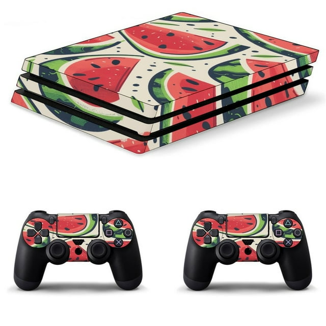 Cartoon Watermelon Pattern PS4/PS4 Pro/PS4 Slim Skin Sticker For ...