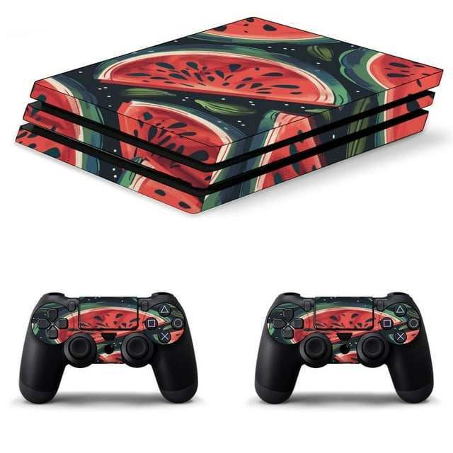 Cartoon Watermelon Pattern PS4/PS4 Pro/PS4 Slim Skin Sticker For ...