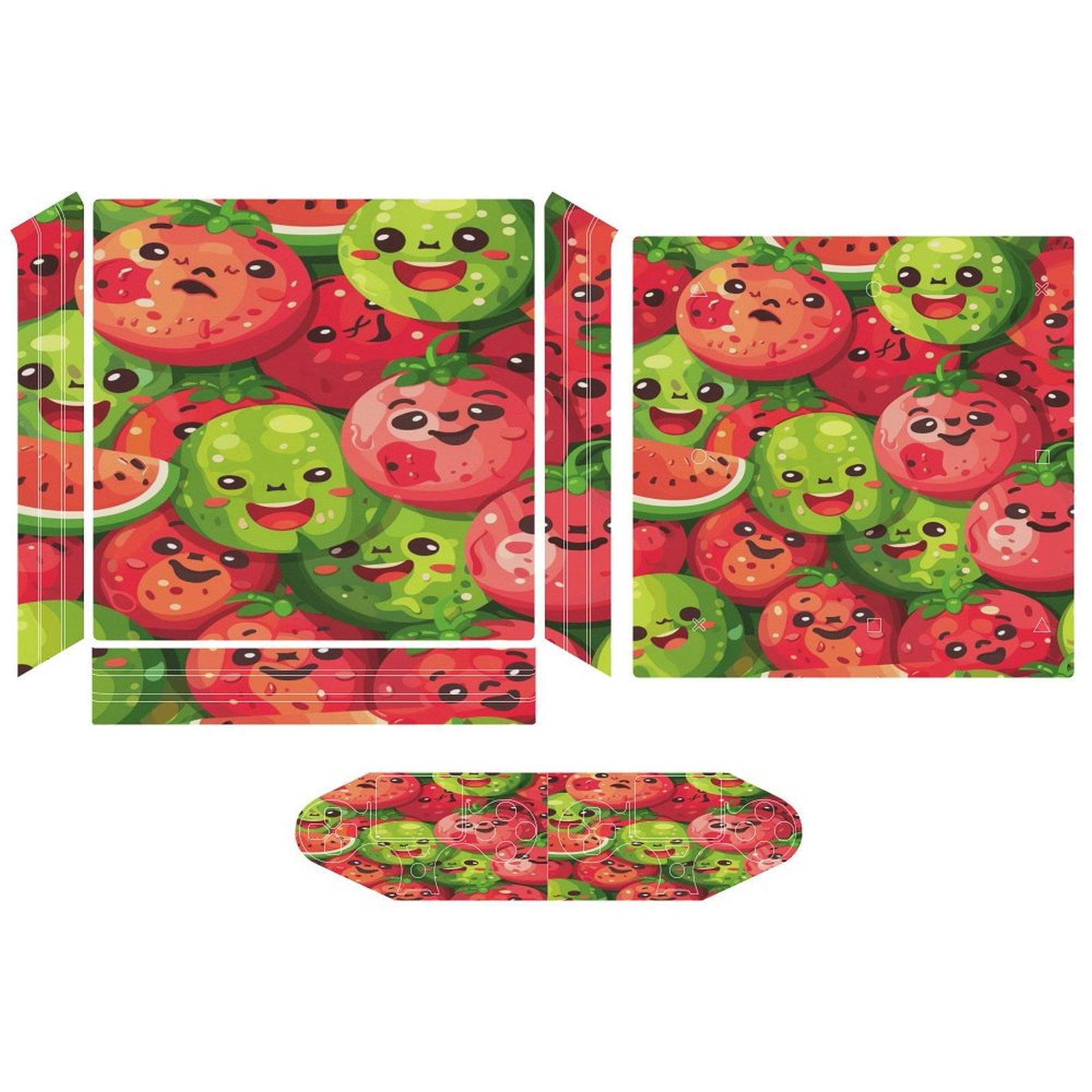 Cartoon Watermelon Pattern PS4/PS4 Pro/PS4 Slim Skin Sticker For ...