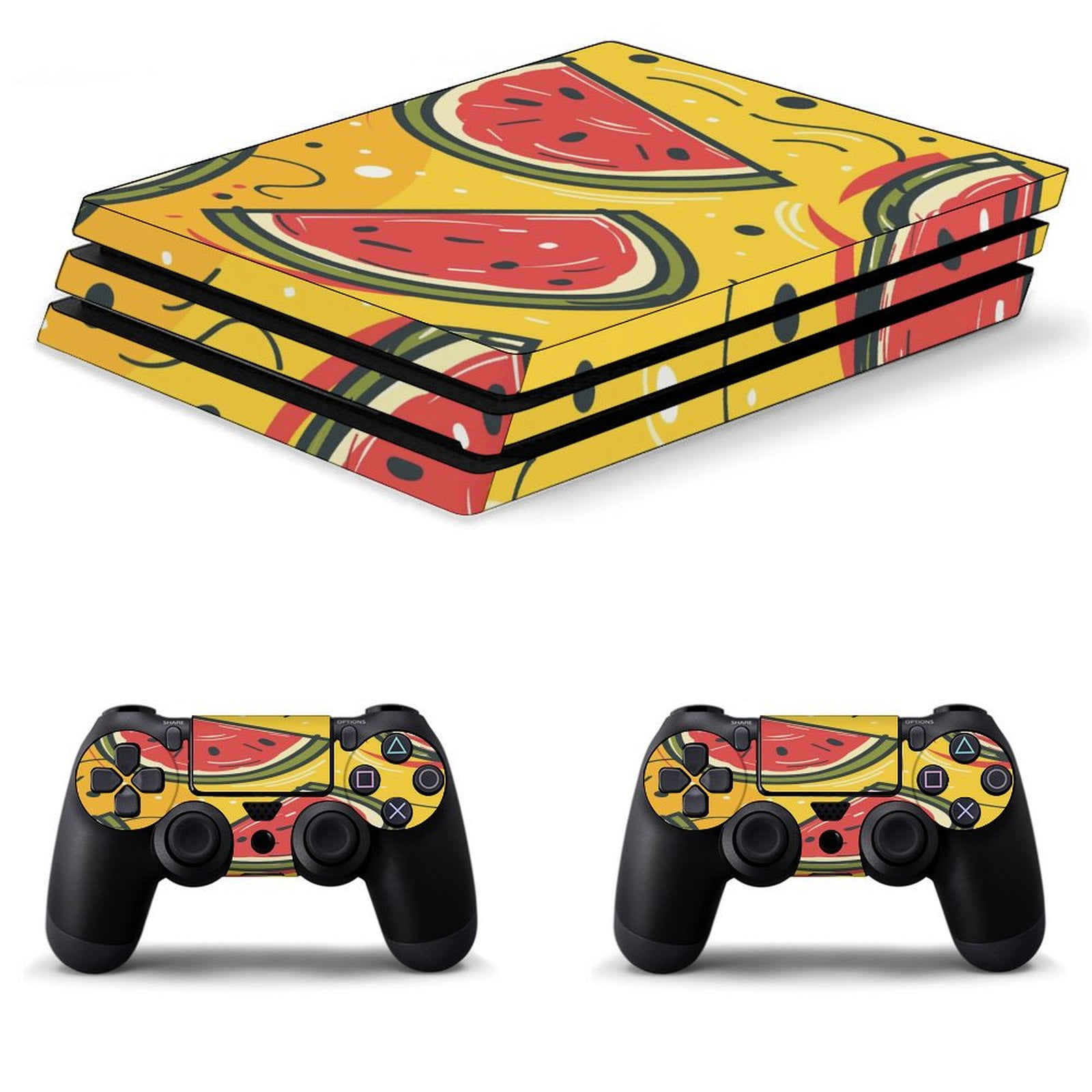 Cartoon Watermelon Pattern PS4/PS4 Pro/PS4 Slim Skin Sticker For ...