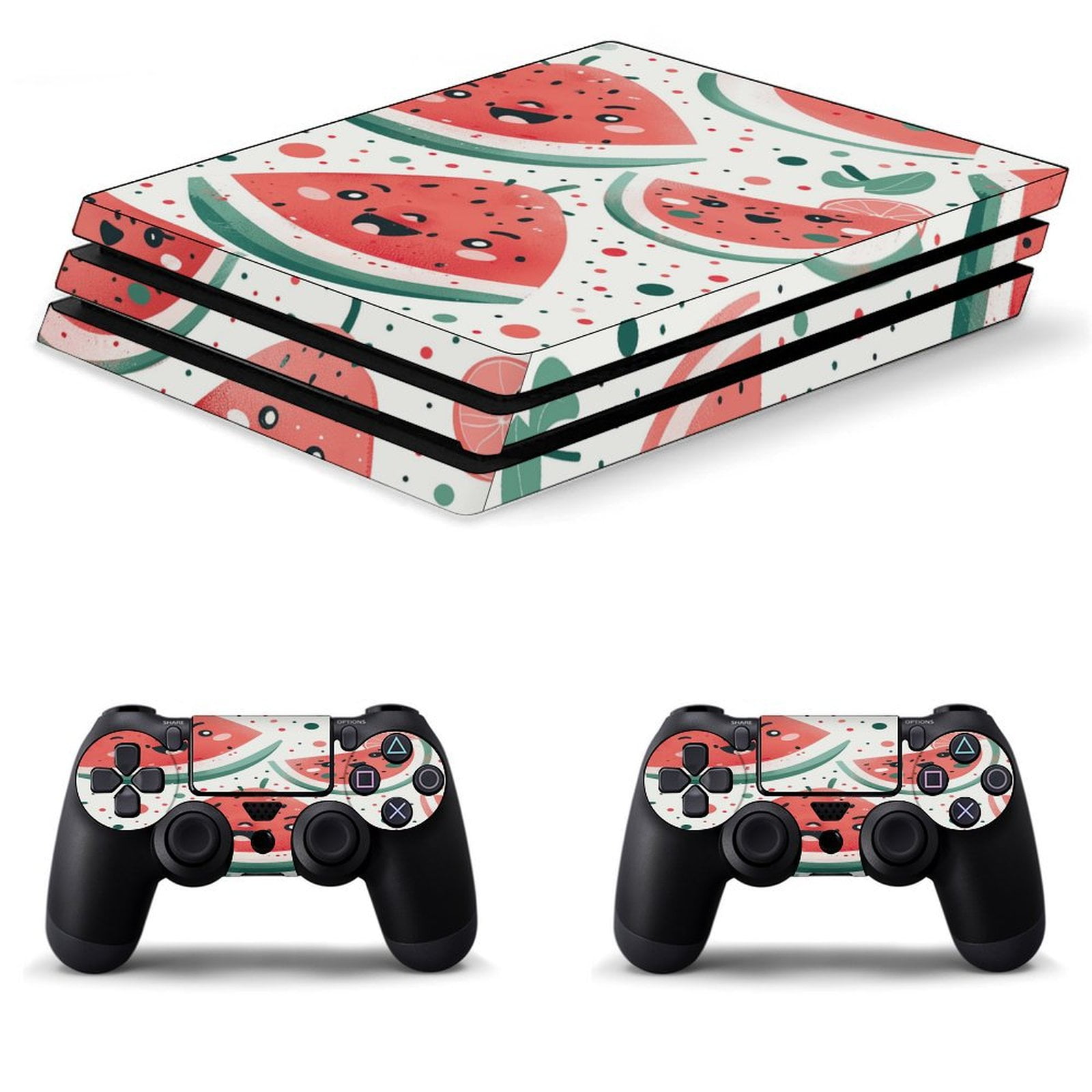 Cartoon Watermelon Pattern PS4/PS4 Pro/PS4 Slim Skin Sticker For ...