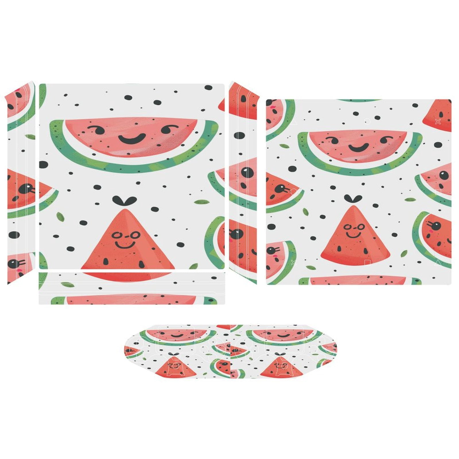 Cartoon Watermelon Pattern PS4/PS4 Pro/PS4 Slim Skin Sticker For ...
