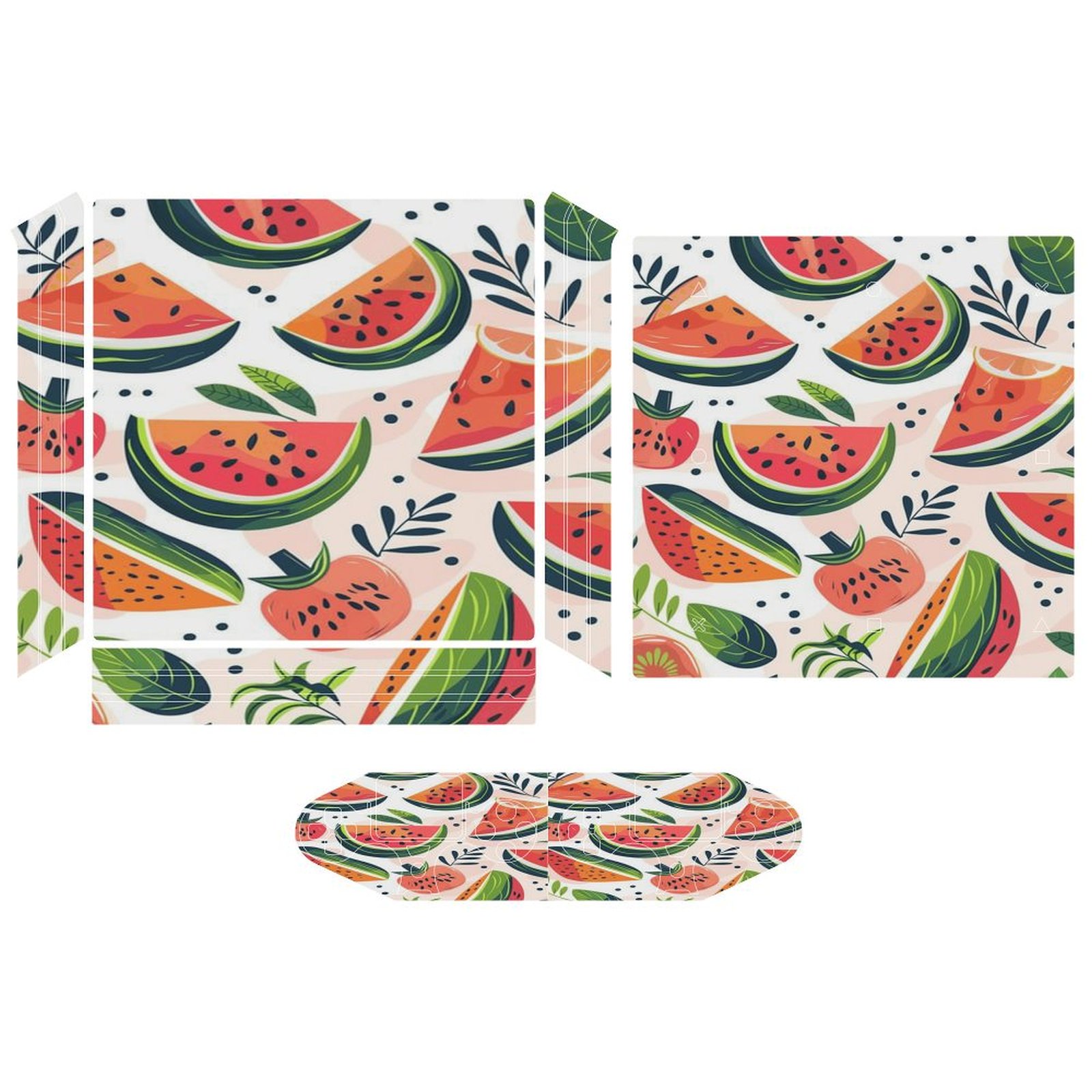 Cartoon Watermelon Pattern PS4/PS4 Pro/PS4 Slim Skin Sticker For ...