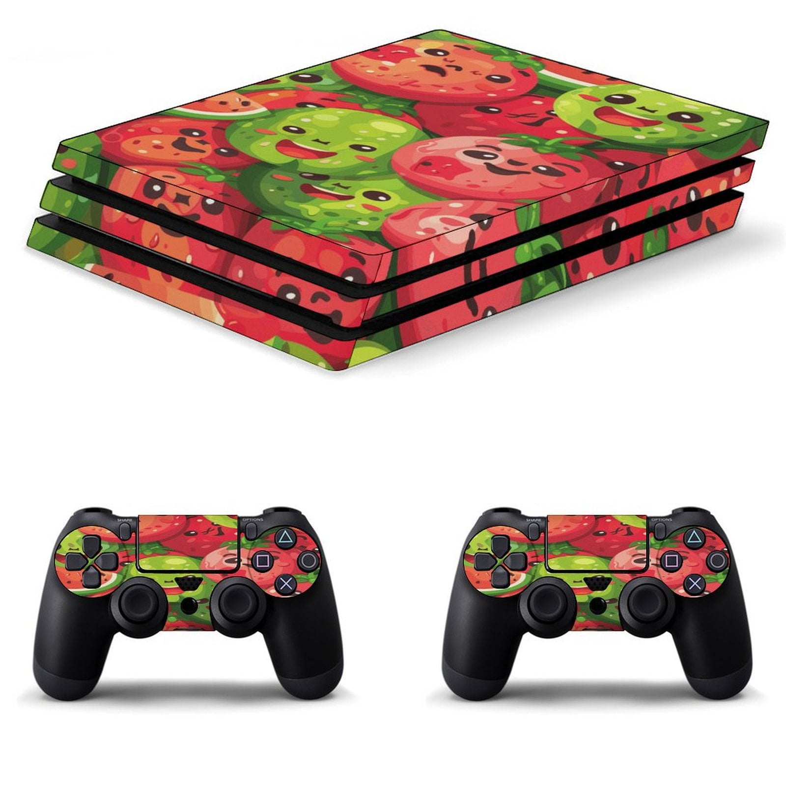 Cartoon Watermelon Pattern PS4/PS4 Pro/PS4 Slim Skin Sticker For ...
