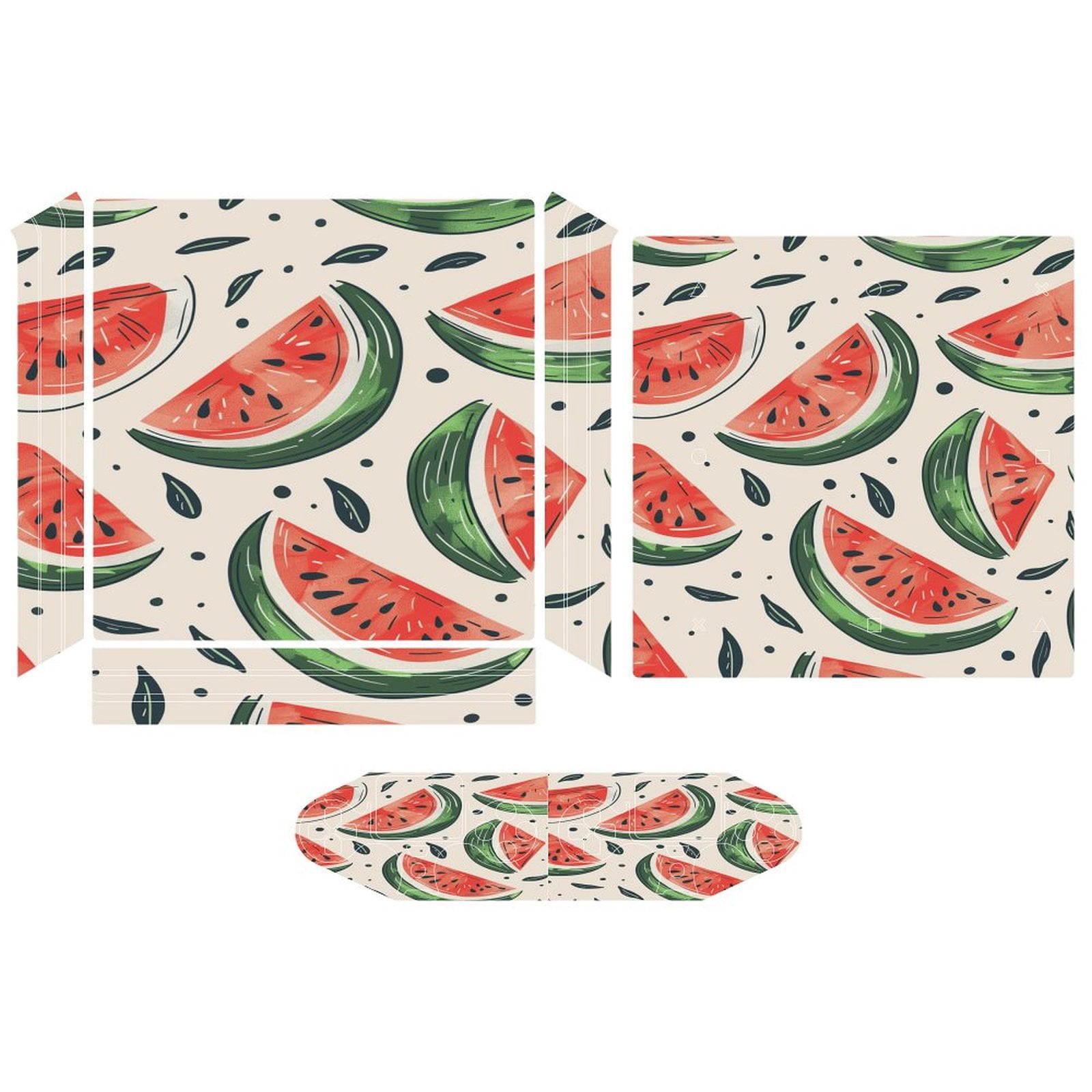 Cartoon Watermelon Pattern PS4/PS4 Pro/PS4 Slim Skin Sticker For ...
