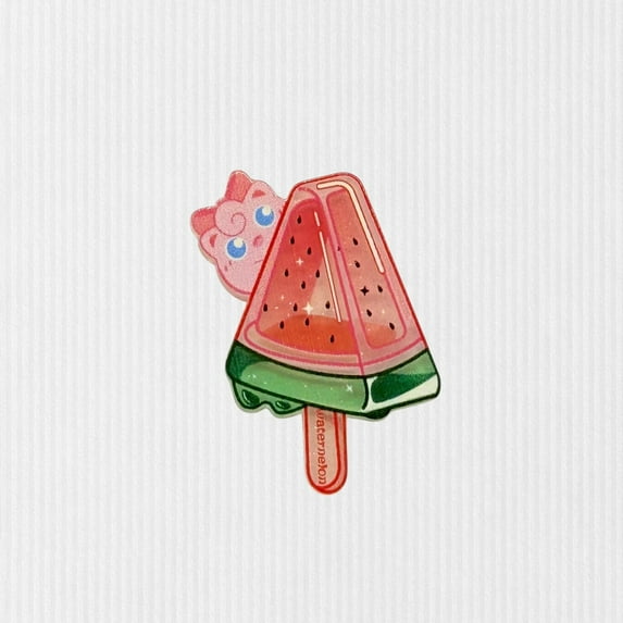 Cartoon Watermelon Popsicle Acrylic DIY Accessories for Hair Clips ...
