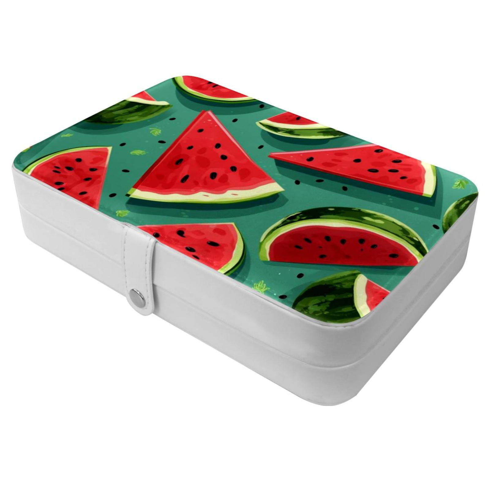 Cartoon Watermelon Travel Jewelry Box - Compact and Portable - Ideal ...