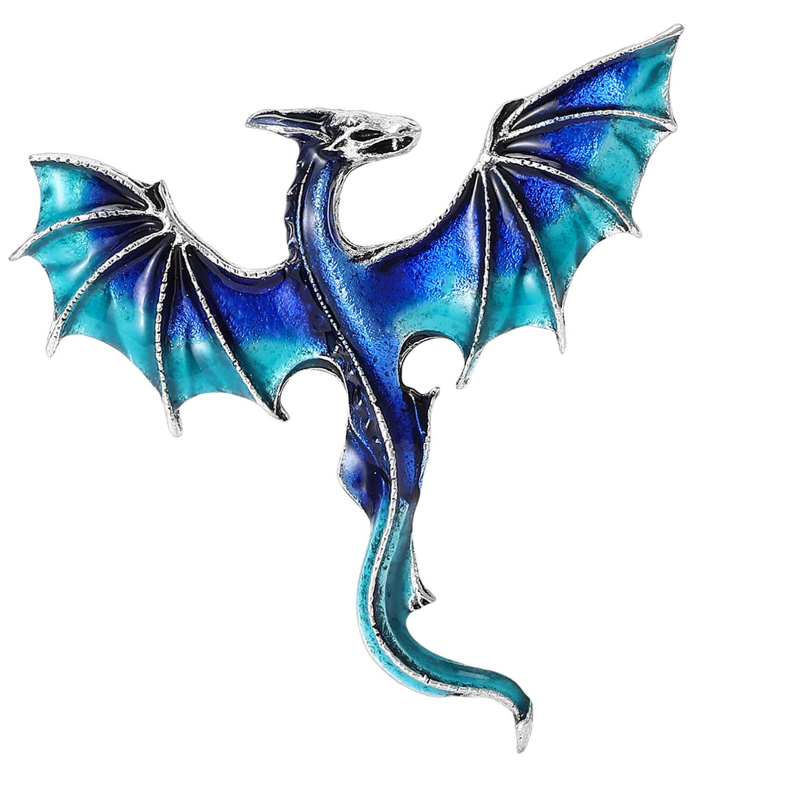 Cartoon Western Dragon Alloy Safety Badge Pin Daily Fashion Unisex ...