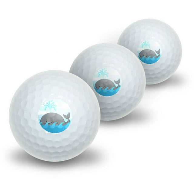 Cartoon Whale Ocean Novelty Golf Balls, 3pk - Walmart.com