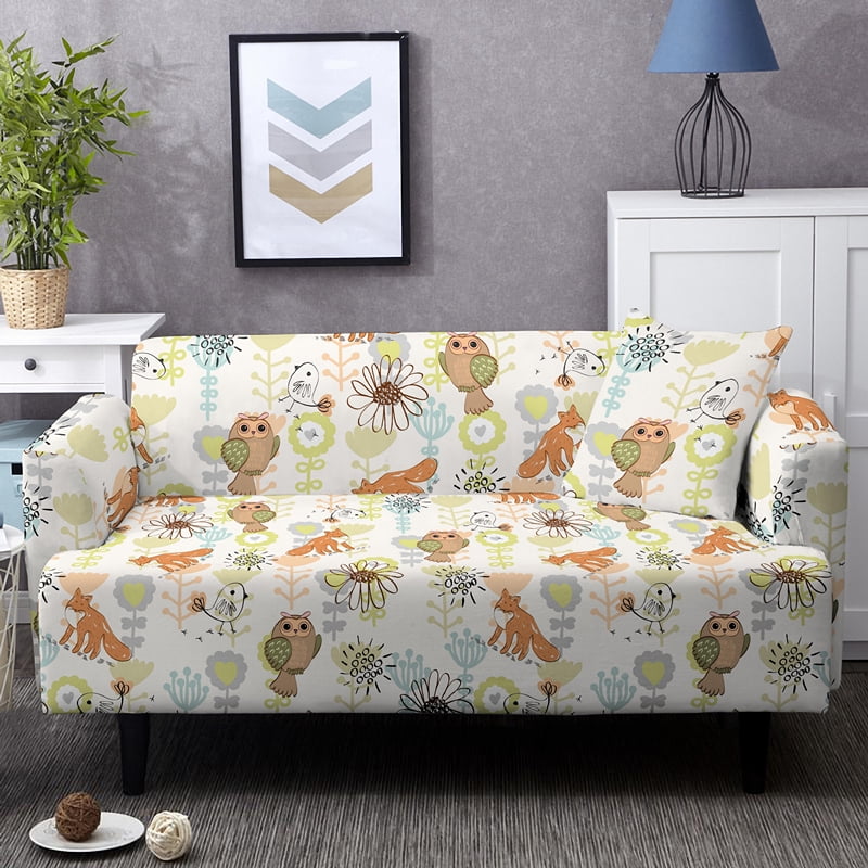 Cartoon Wild Animal L Shape Couch Cover Slip-Resistant Combination ...