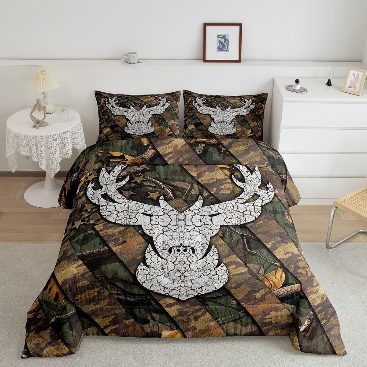 Cartoon Wild Animals Print Comforter Set Twin Size for Kids Boys Teens ...