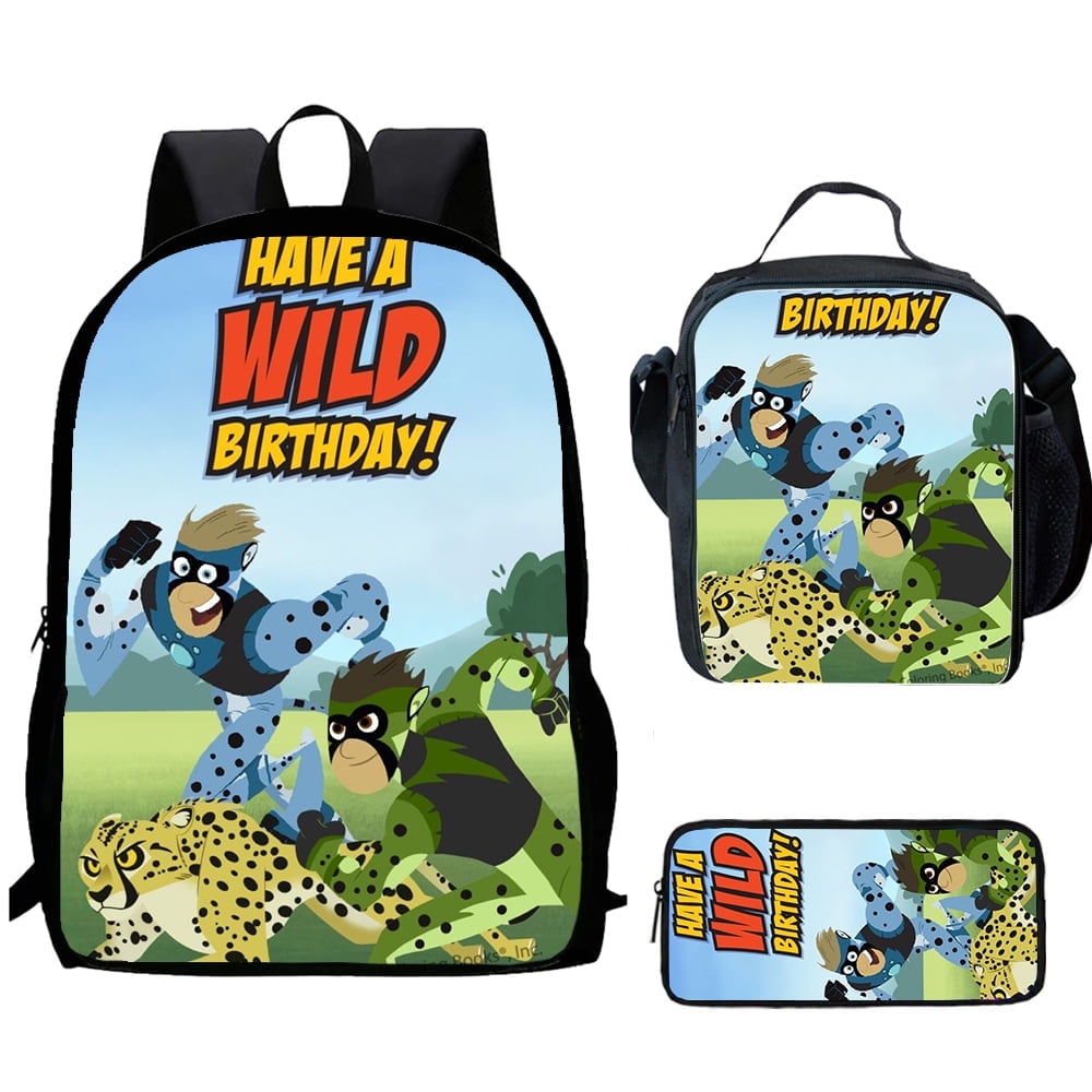 Wild K-Kratts Time Backpack Outdoor Bag 3 in 1 Bookbag Shoulder Bag ...
