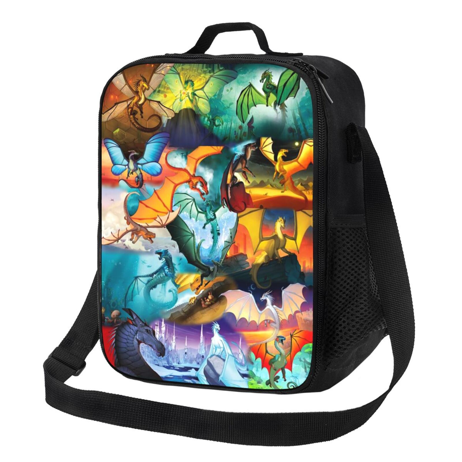 Cartoon Wings Of Fire Lunch Bag Reusable Insulated Lunch Box Portable ...