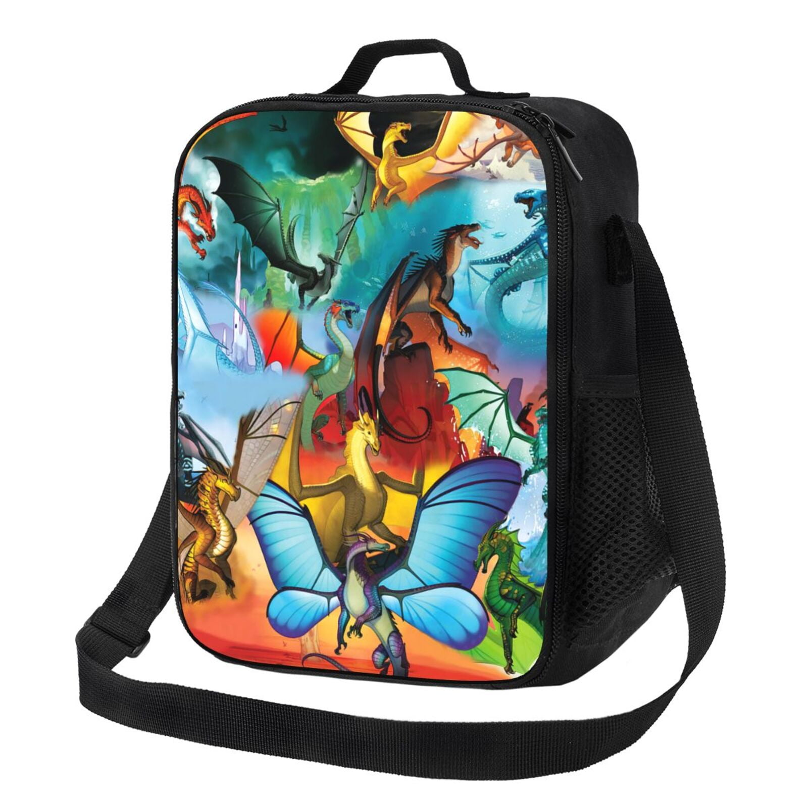Cartoon Wings Of Fire Lunch Box Reusable Lunch Bag Portable Lunch Tote ...