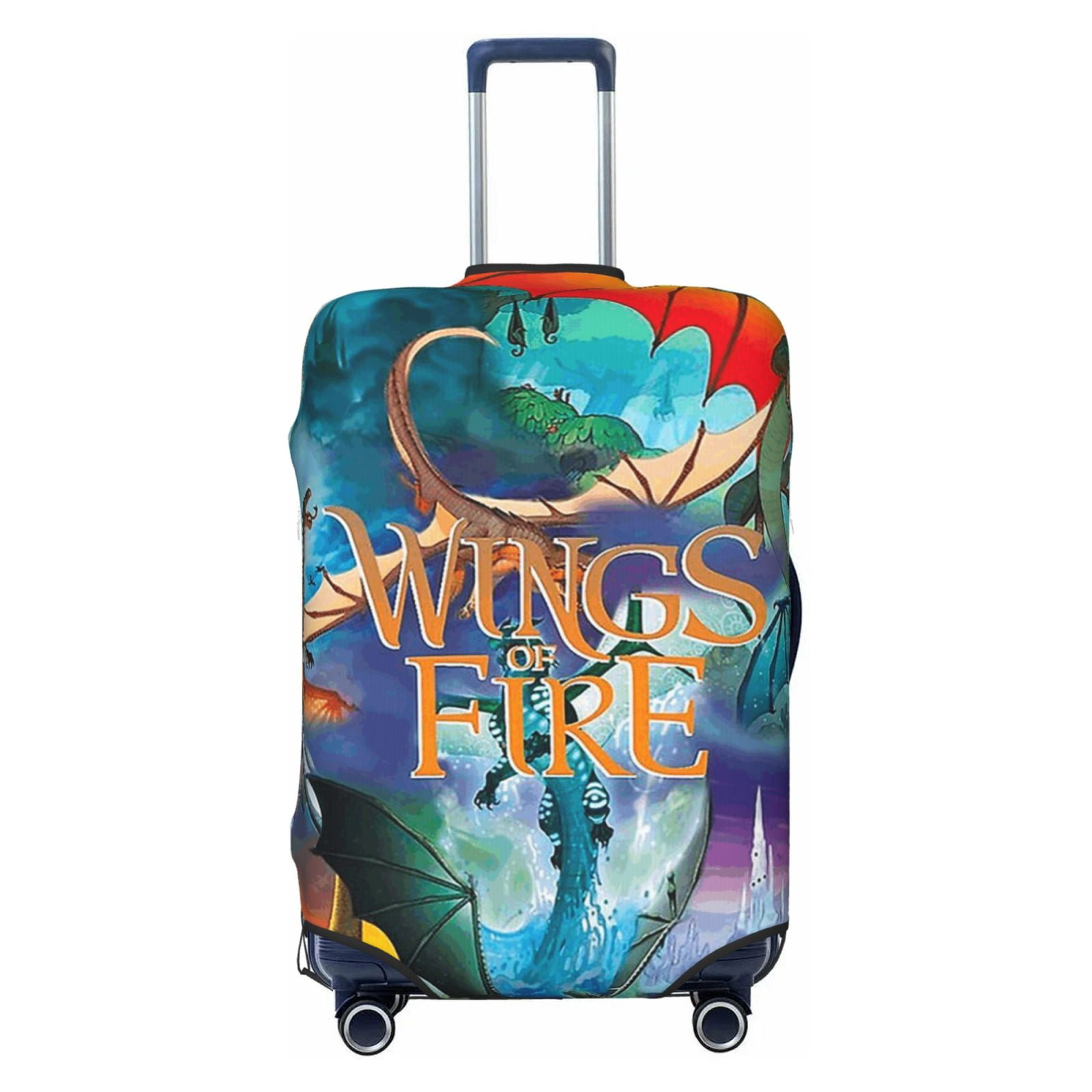 Cartoon Wings of Fire Dragon Suitcase Cover Elastic Washable Luggage ...