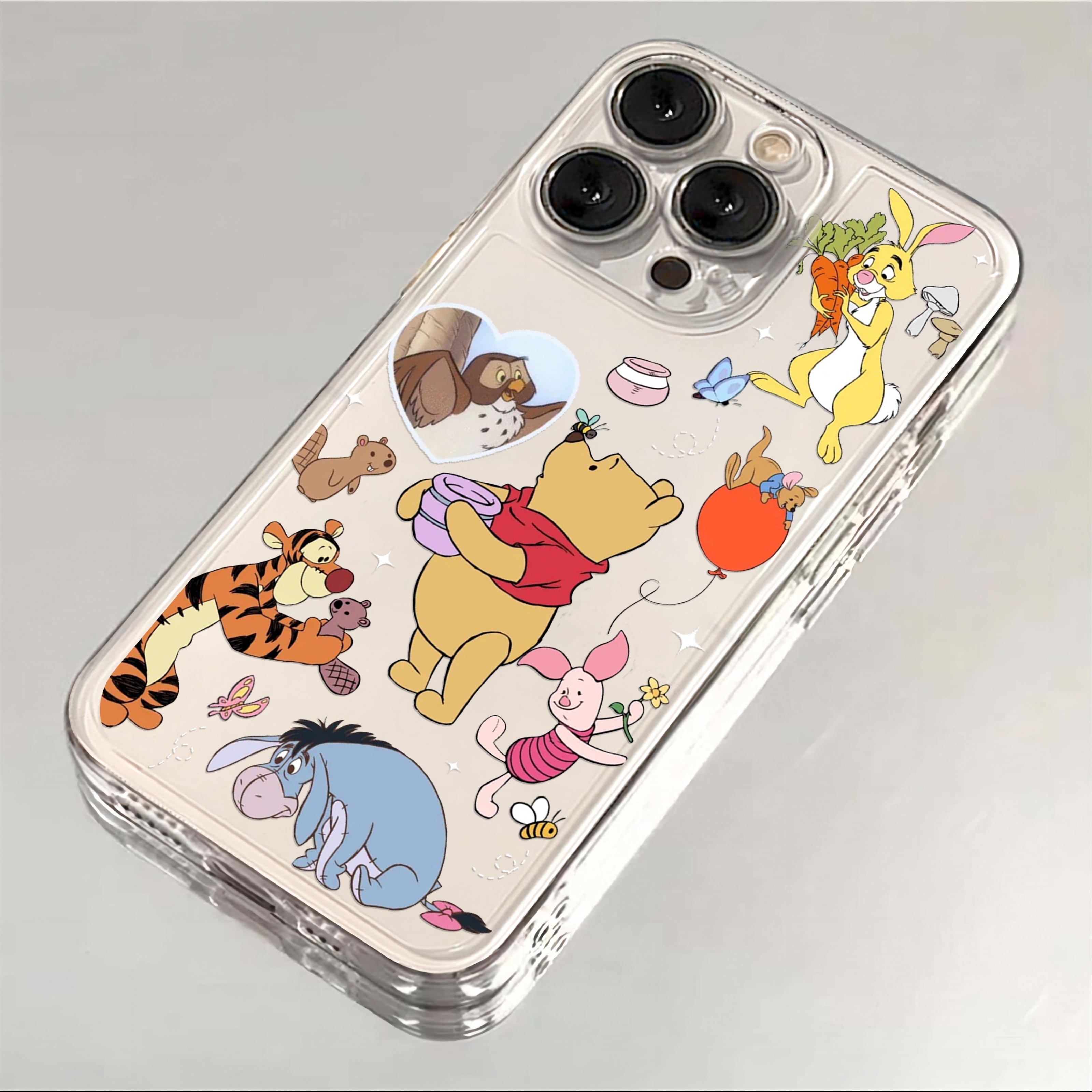 Cartoon Winnie the Poohs Phone Case For iPhone 16 15 14 13 12 11 Mini ...
