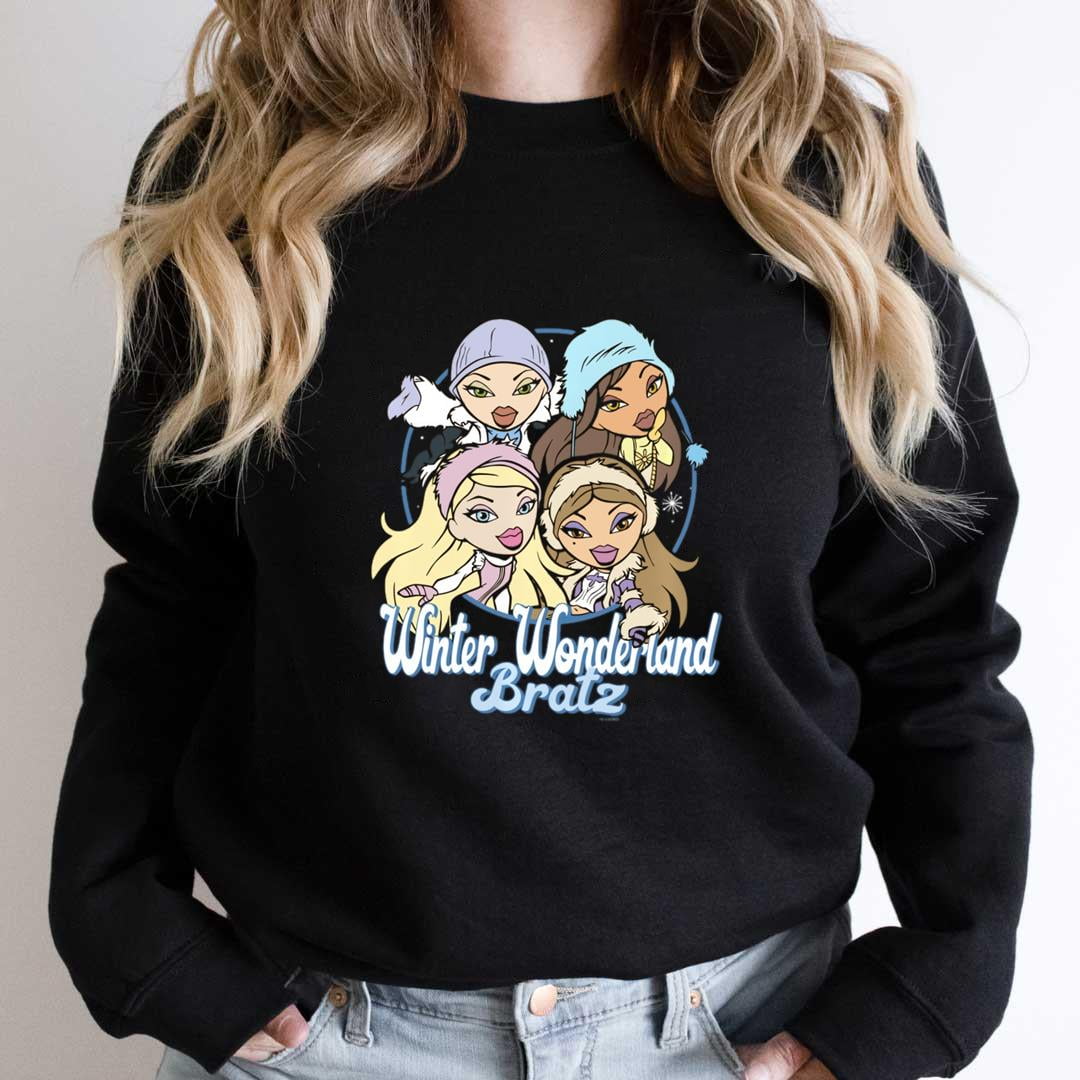 Cartoon Winter Wonderland Funny Circle Portrait Holiday Graphic SW6189 ...