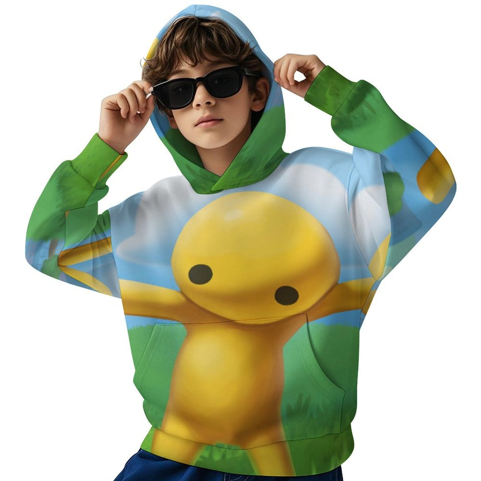 Cartoon Wobbly Life Children's Hoodies Sweatshirt Girls Hooded Boys ...