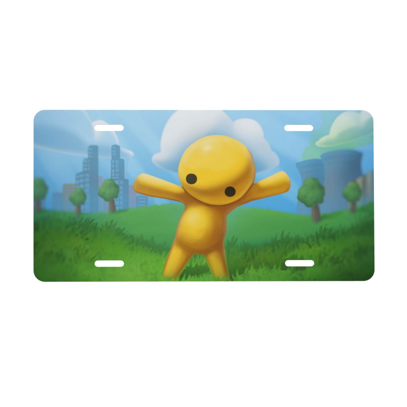 Cartoon Wobbly Life License Plate Cover Aluminum Novelty Vanity Tag ...