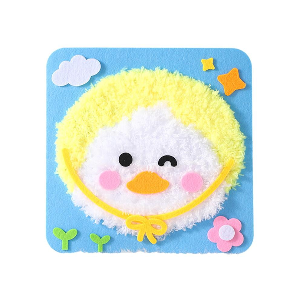 Cartoon Wool Embroidery DIY Kit for Kids and Preschool Education ...